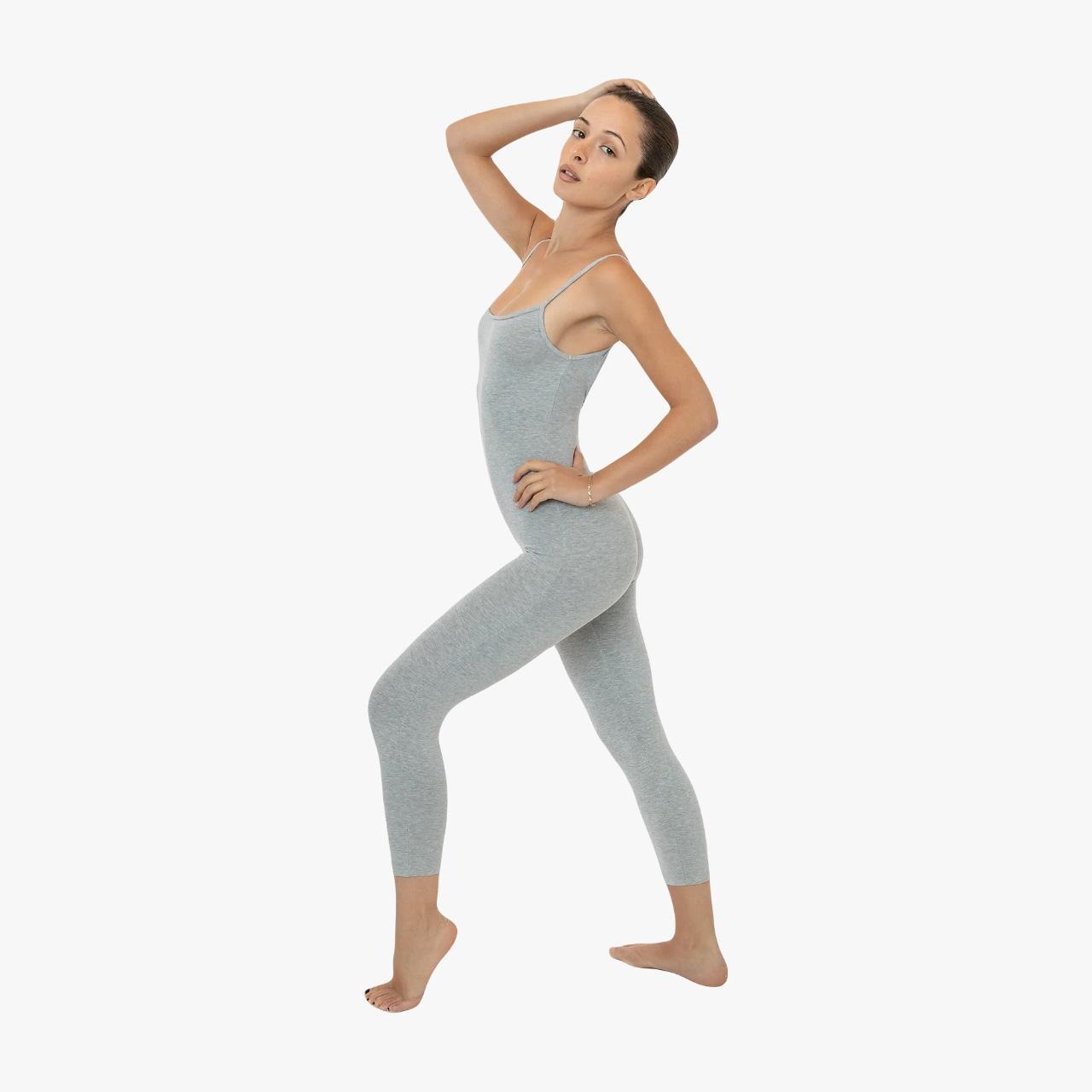 DH - HEATHER GREY SPAGHETTI UNITARD 🩶THICK... - Depop