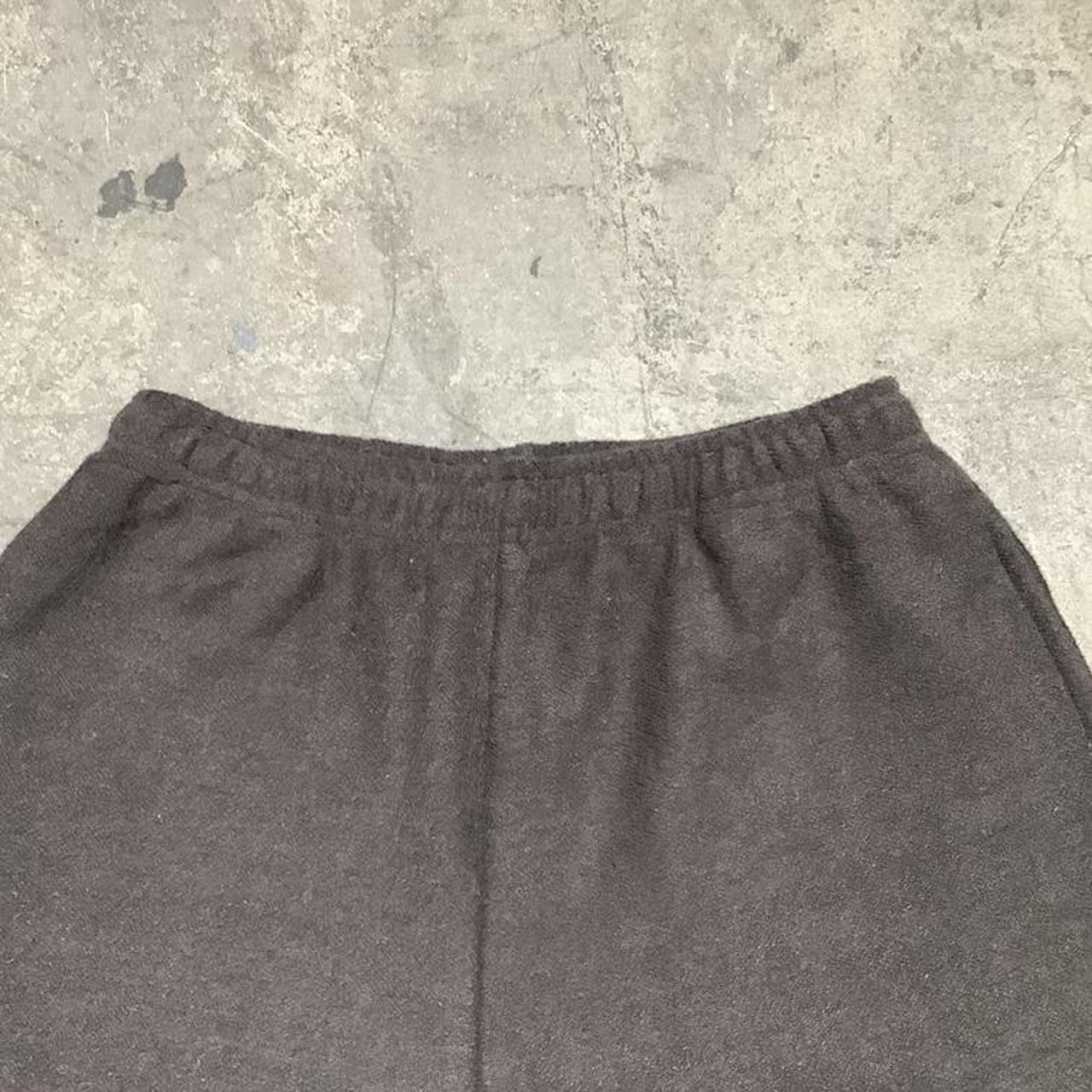 LAA3267 - SAMPLE BLACK LOOP TERRY FLEECE SHORT WITH... - Depop