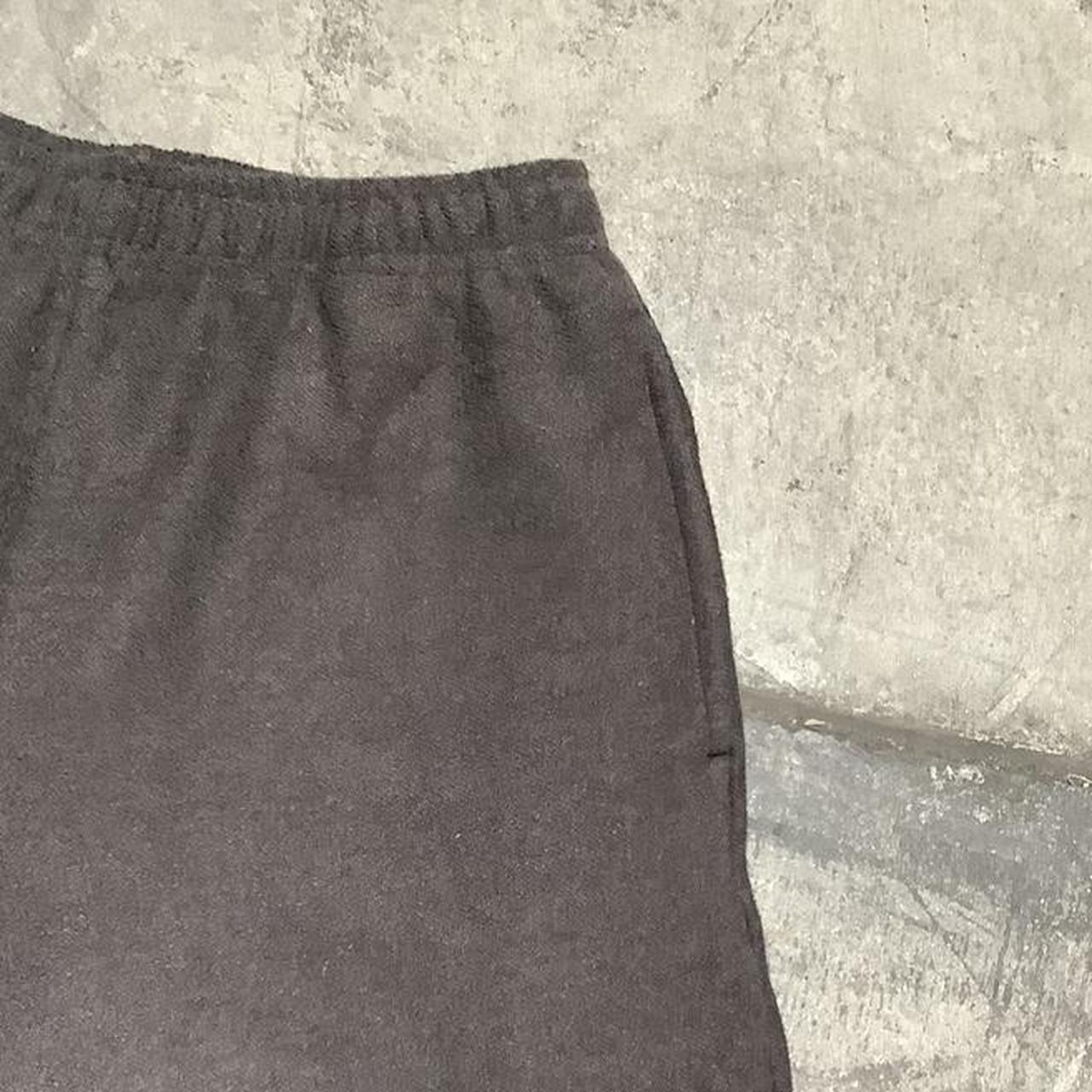 LAA3267 - SAMPLE BLACK LOOP TERRY FLEECE SHORT WITH... - Depop