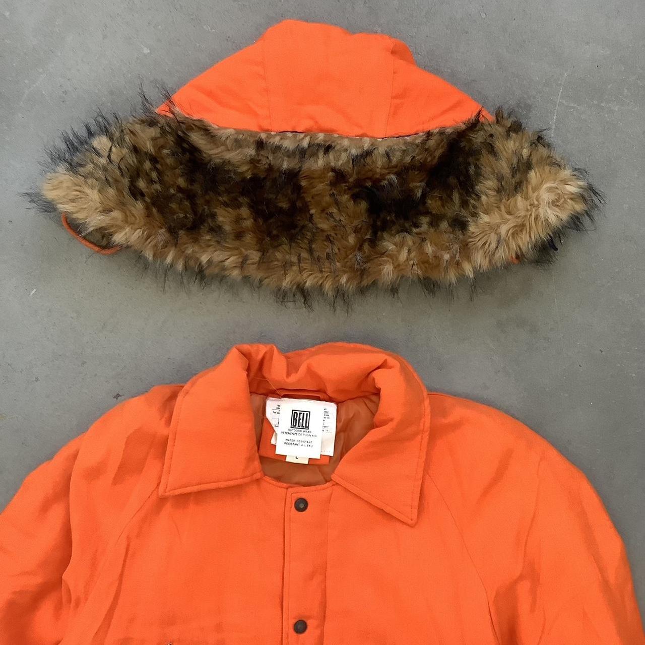 LAA22- SAMPLE VTG NEON ORANGE HOODED SAILORS... - Depop