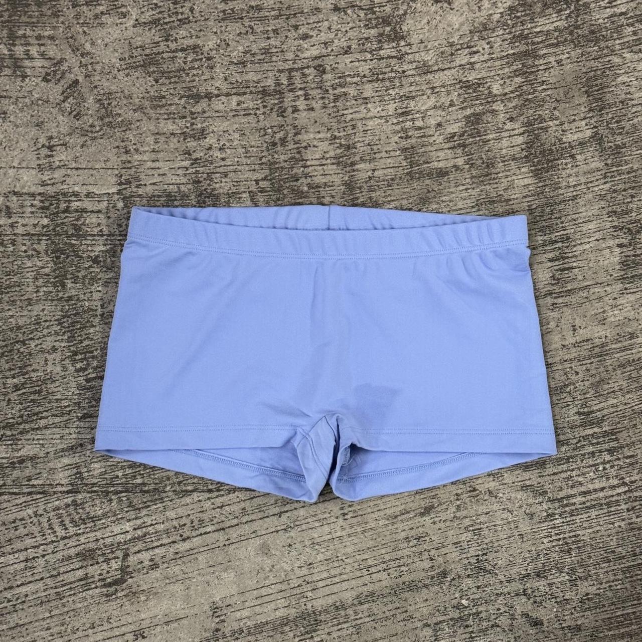 A7016 - SAMPLE BLUE MINI SHORT Slightly imperfect.... | Depop