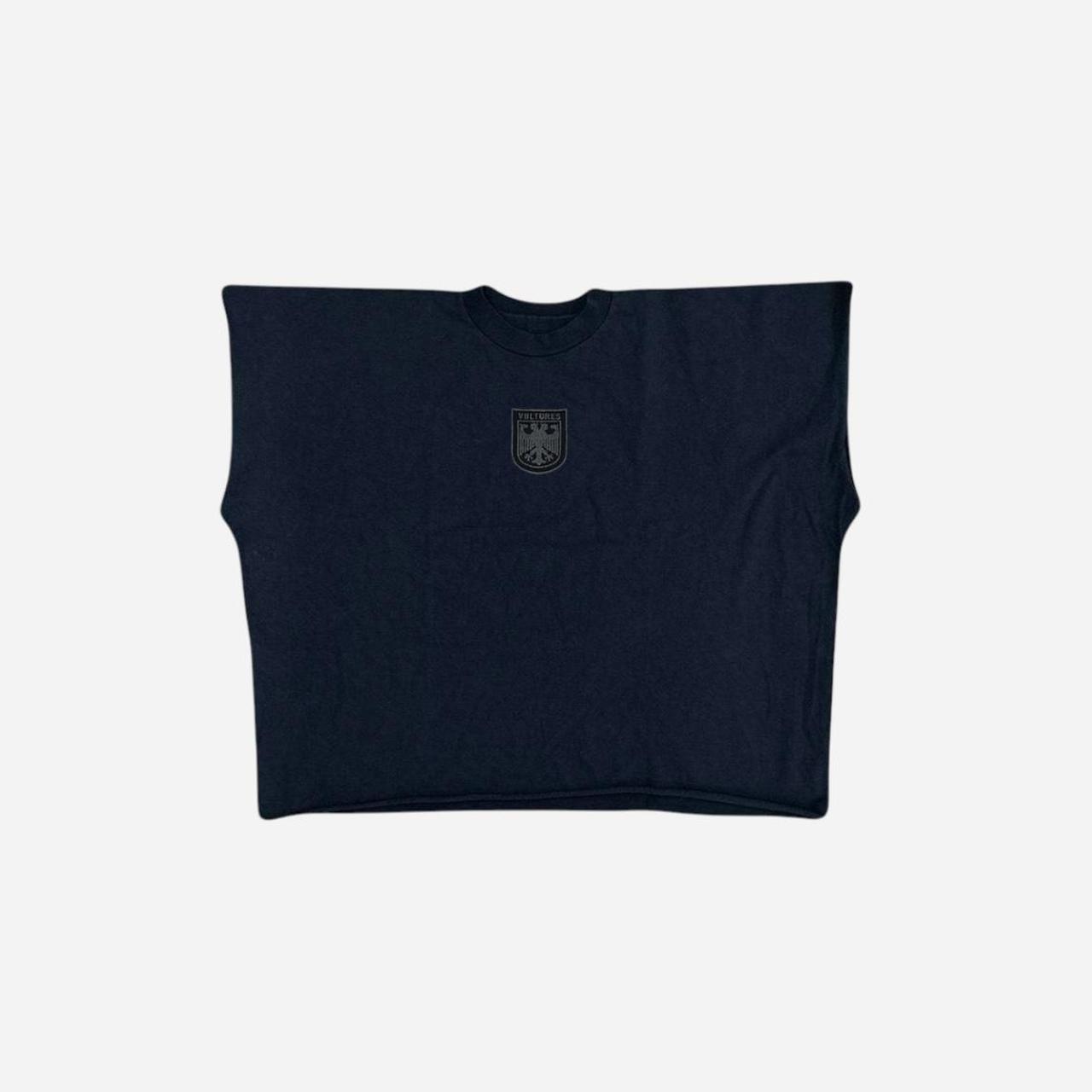 LAA8033 - SAMPLE BLACK PRINTED OVERSIZED RAW HEM... | Depop