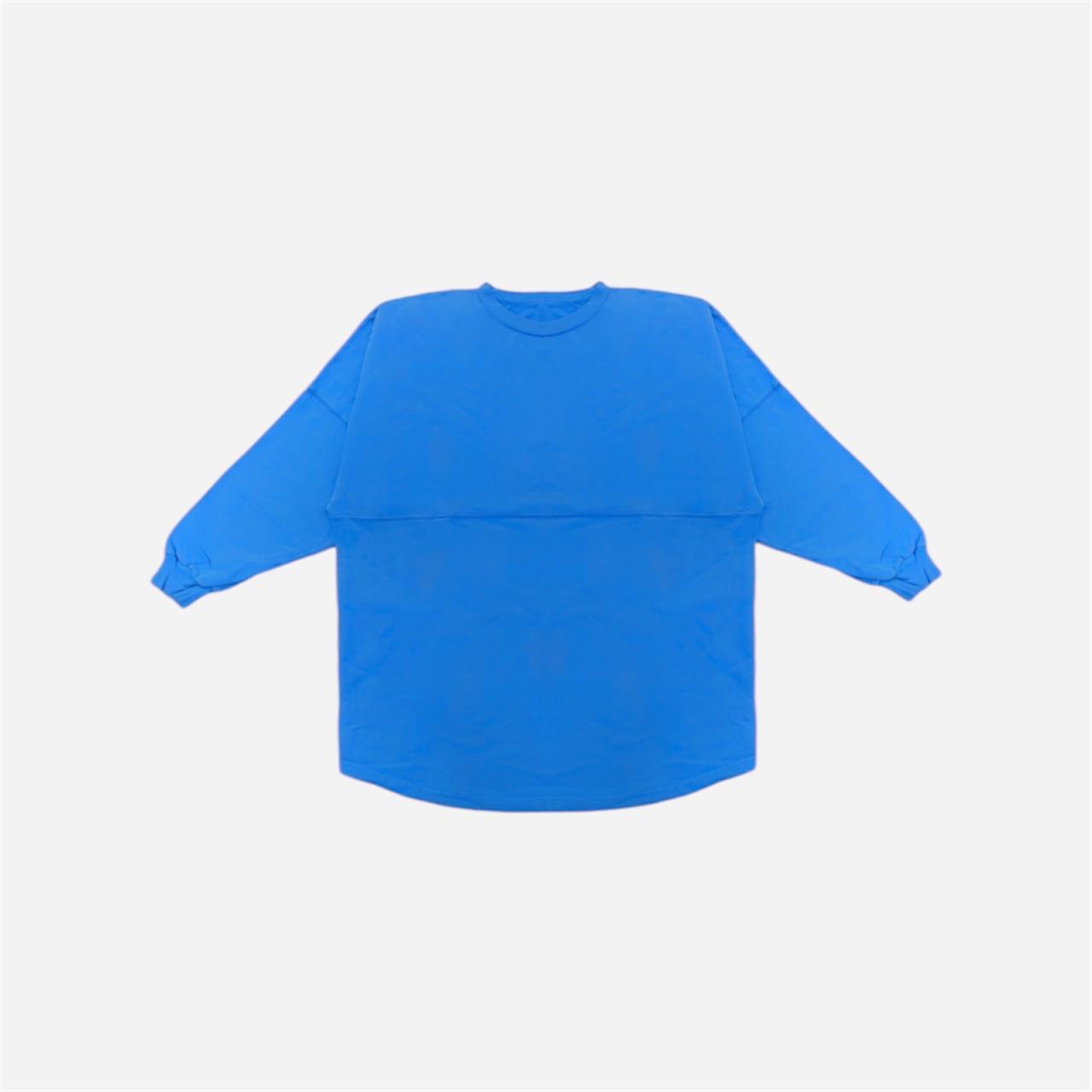 LAA3274 - SAMPLE BLUE TERRY FLEECE PULLOVER... | Depop