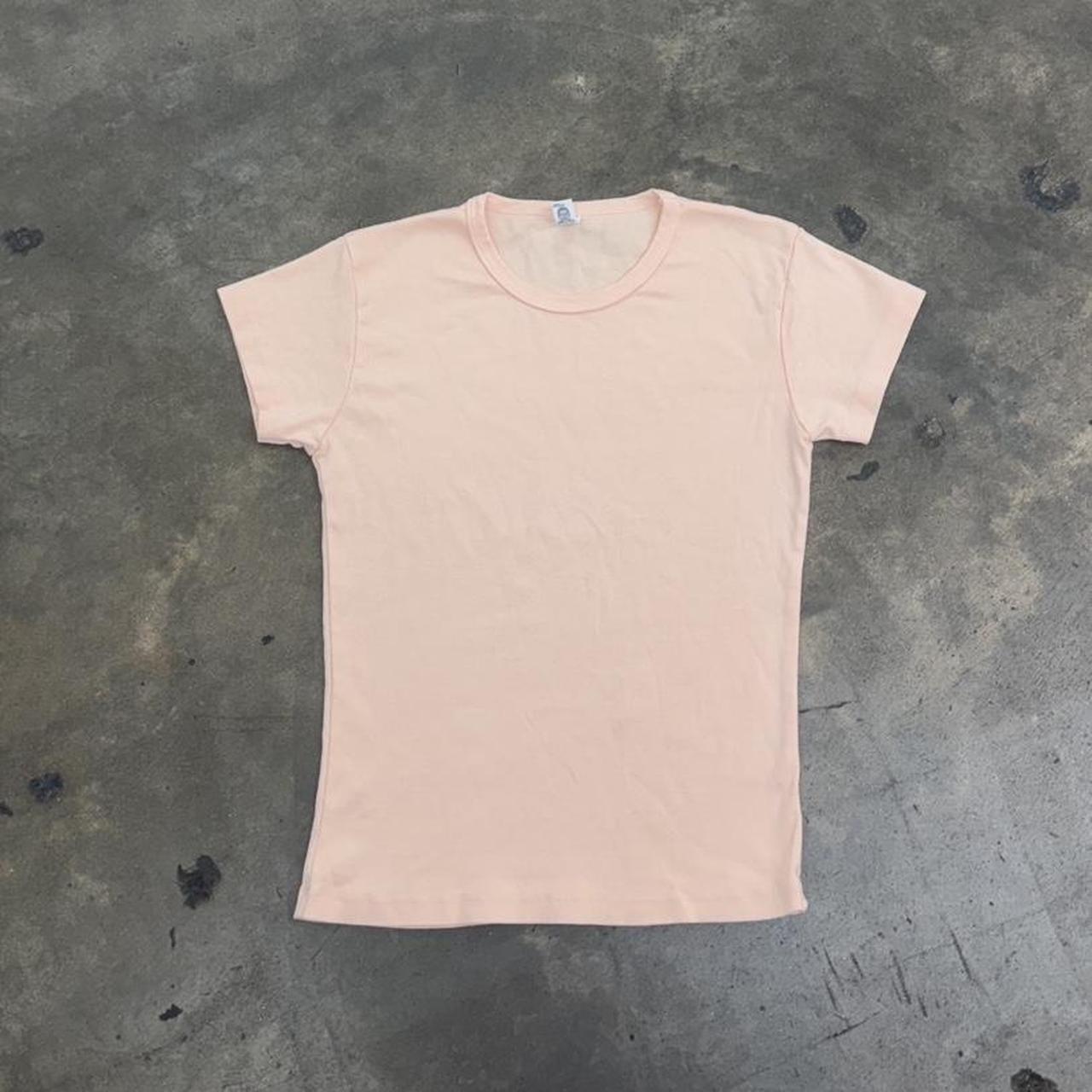 LAA9036- SEASHELL PINK GARMENT DYE CAP SLEEVE BABY... | Depop