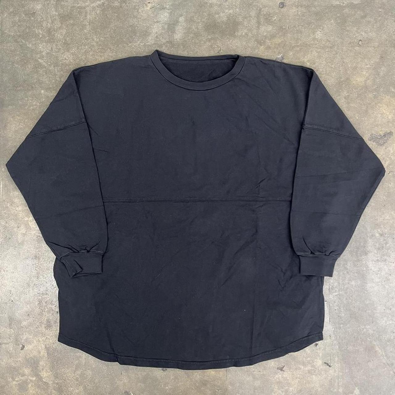 LAA8907 - SAMPLE BLACK TERRY FLEECE PULLOVER... | Depop