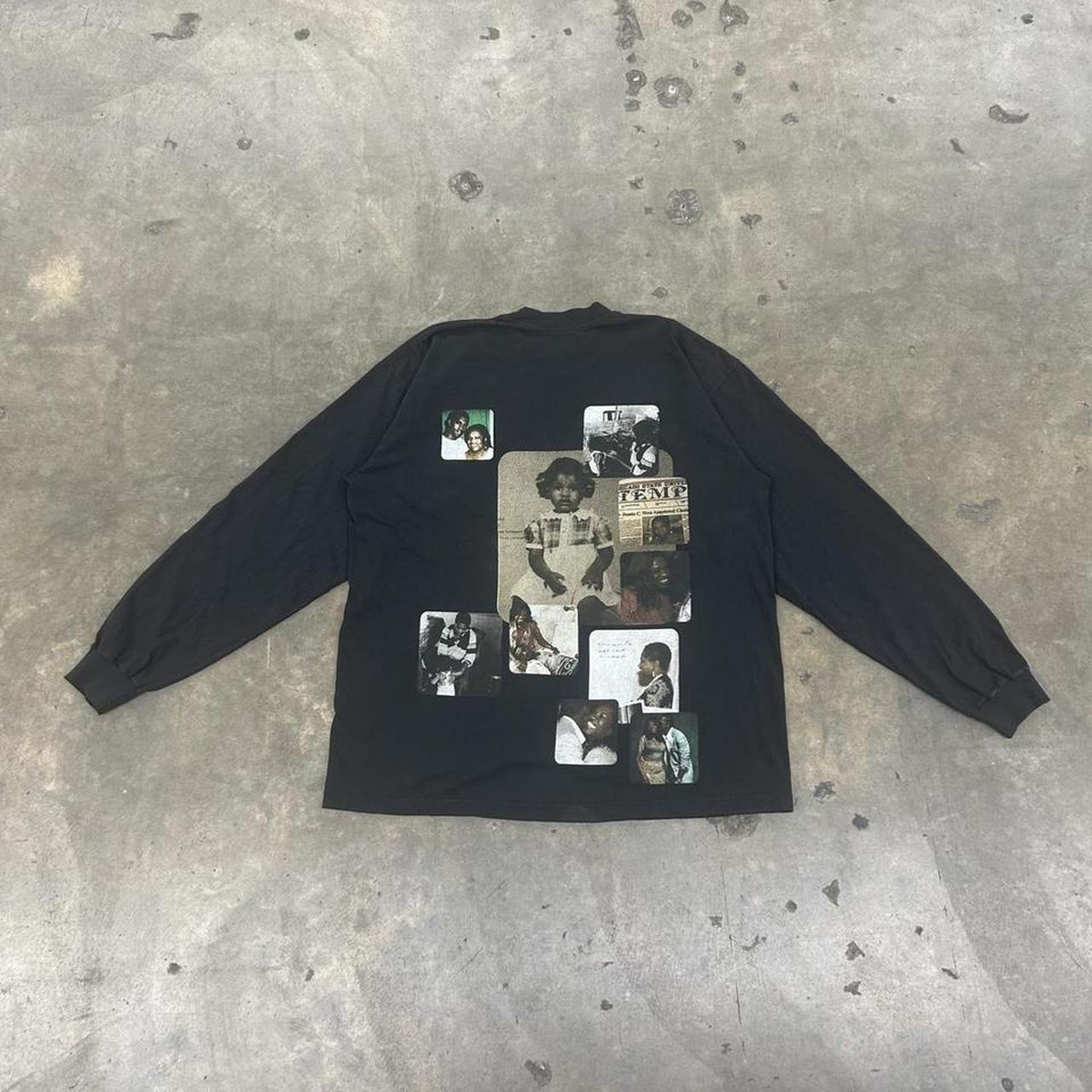 LAA7671- SAMPLE BLACK LONG-SLEEVE TEE DESIGN ON... | Depop