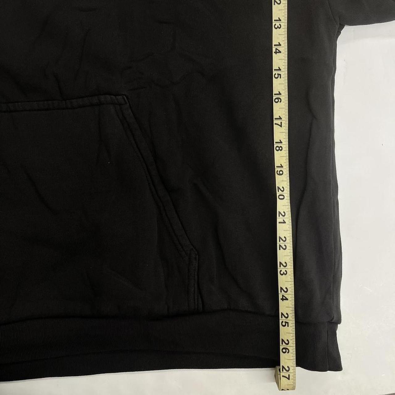 LAA0673 - SAMPLE OFF BLACK HOODED PULLOVER... | Depop