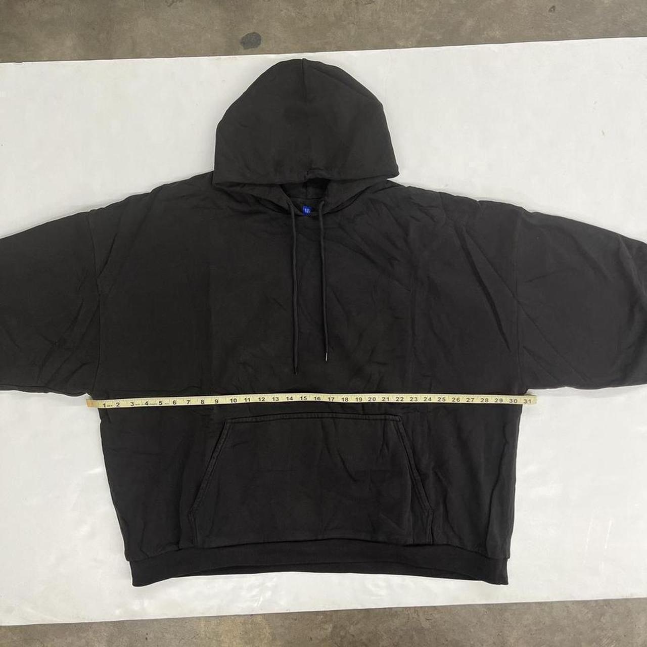 LAA2121 - SAMPLE OFF BLACK HOODED PULLOVER... | Depop