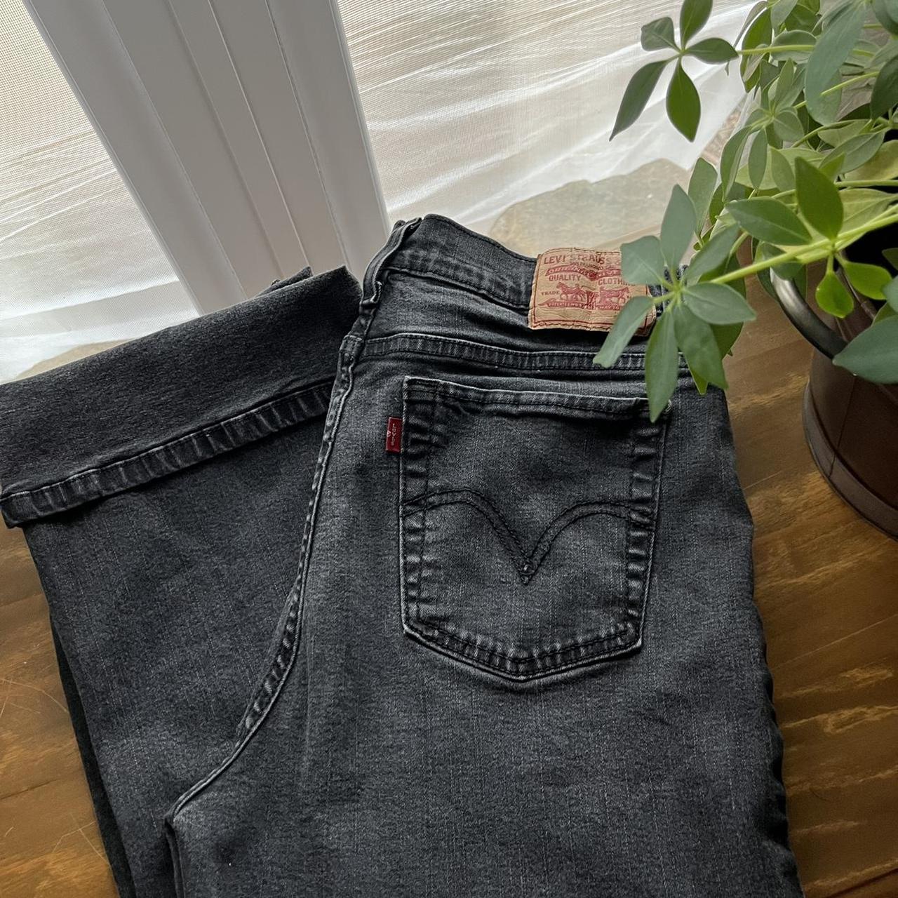 Levi’s Black Washed 512 Denim Jeans FREE... - Depop