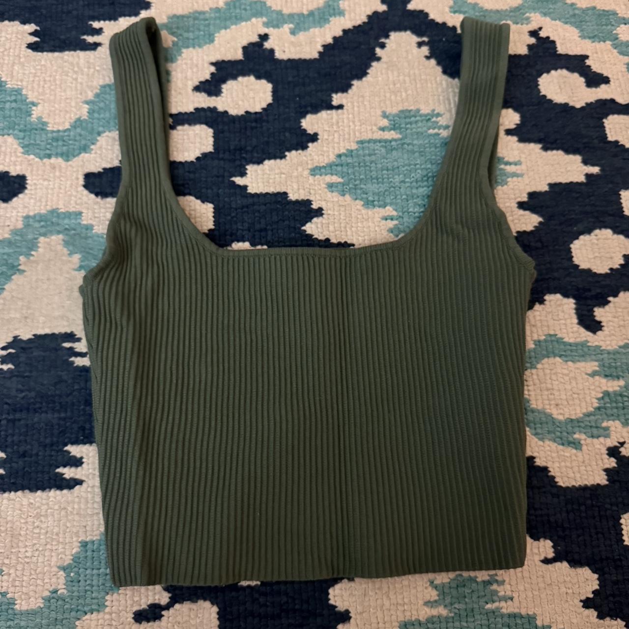 Glassons sage green ribbed tank size XS | Depop