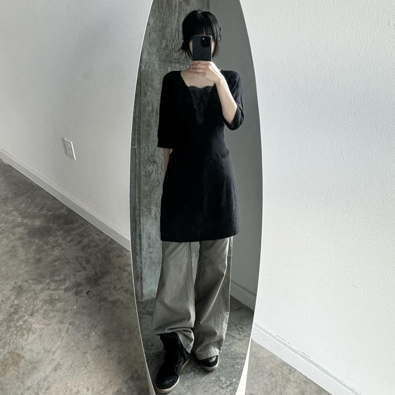 Size S CATHERINE MALANDRINO DEEP V THREE-QUARTER... | Depop