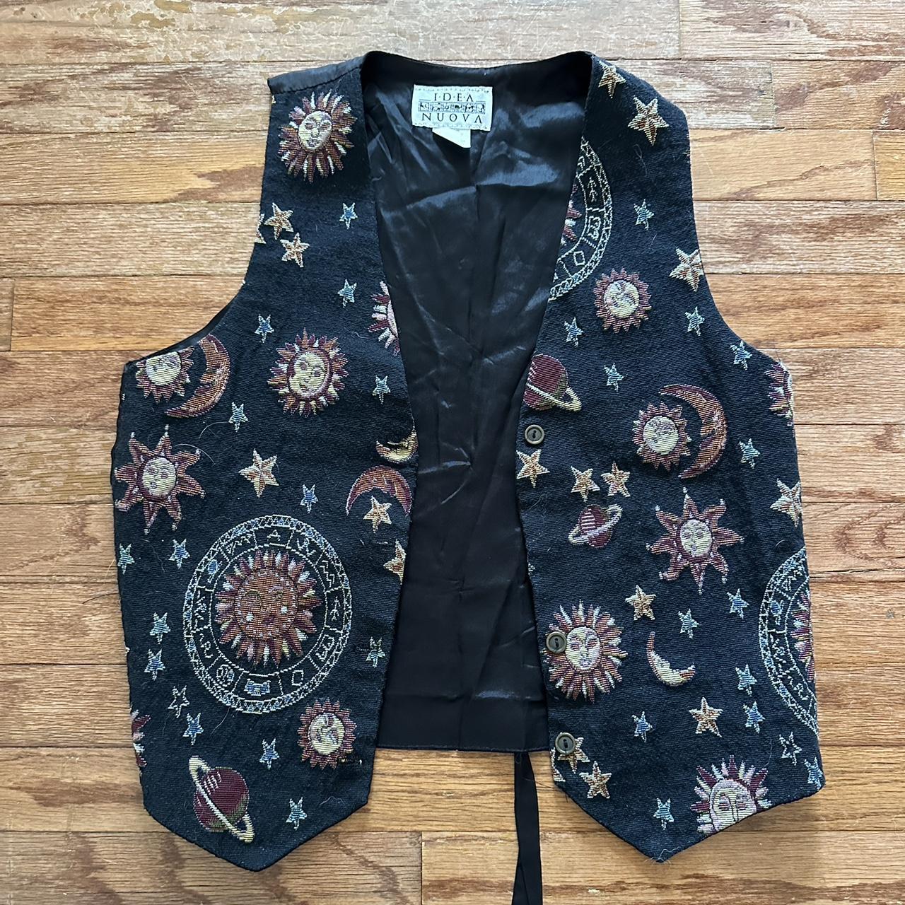 Vintage sun moon and star vest - Woman’s small,... - Depop