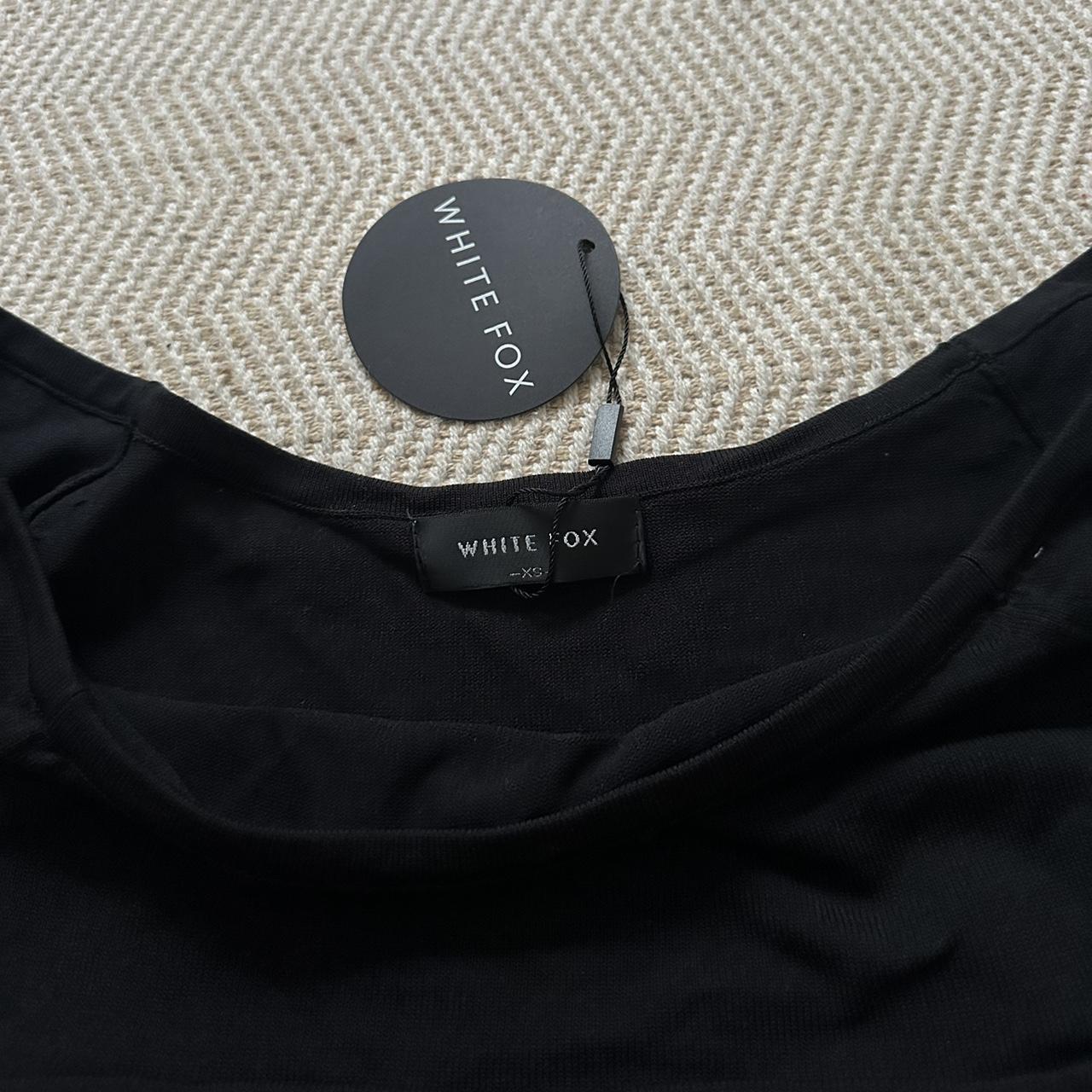 White fox top 🖤 Brand new, size xs! Xx - Depop