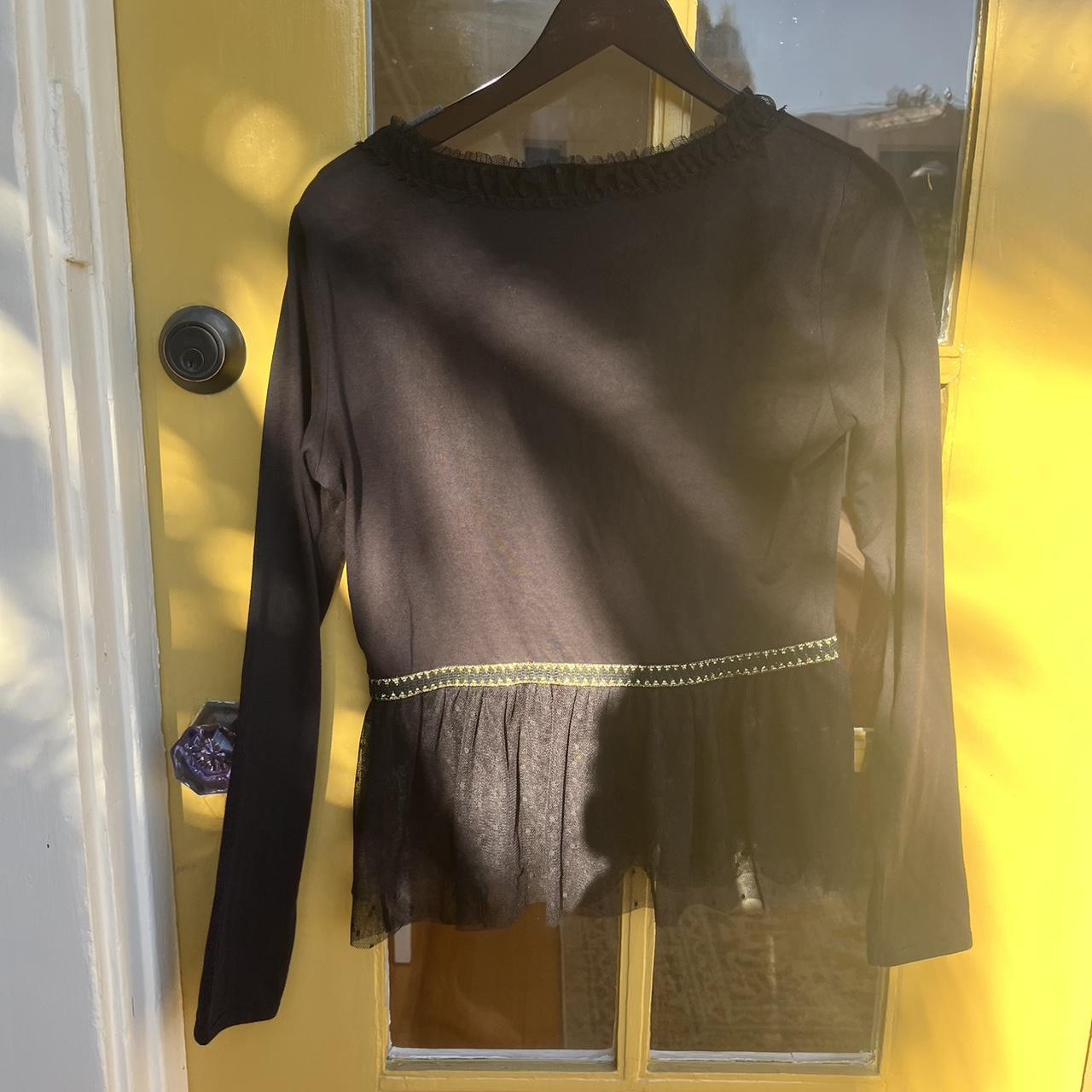 Black Anna Sui for Target jersey knit cardigan with... - Depop