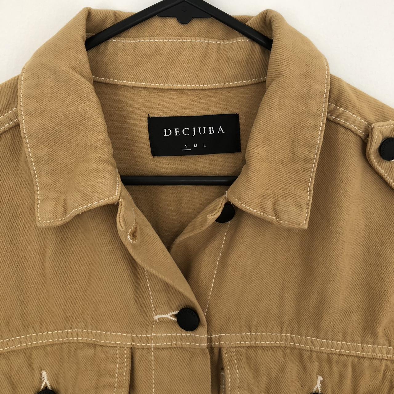 decjuba mustard contrast stitch jacket excellent... | Depop