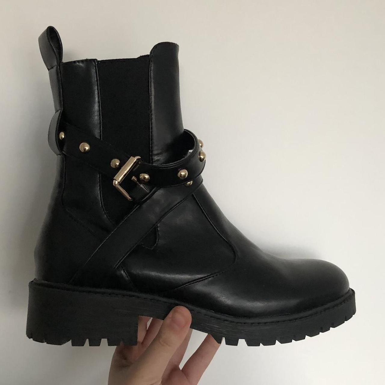 decjuba combat boot excellent condition, worn... - Depop