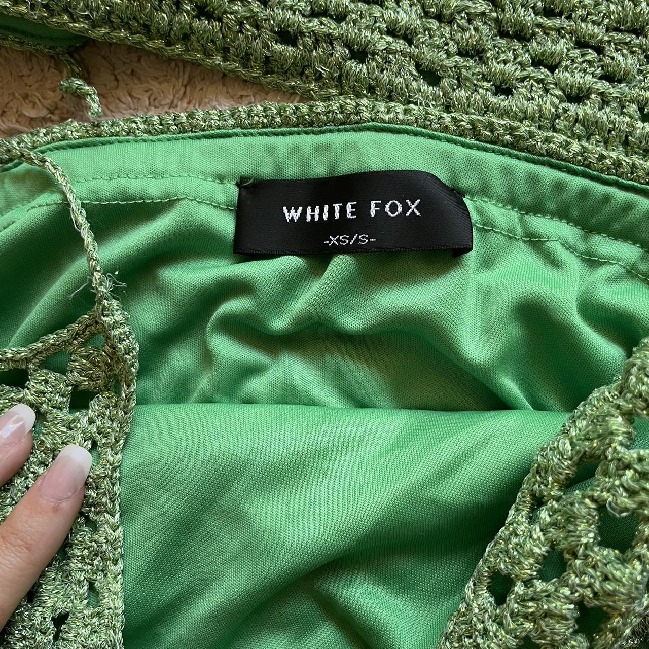 White Fox Green Set 🍒 Worn once to a festival, in... - Depop