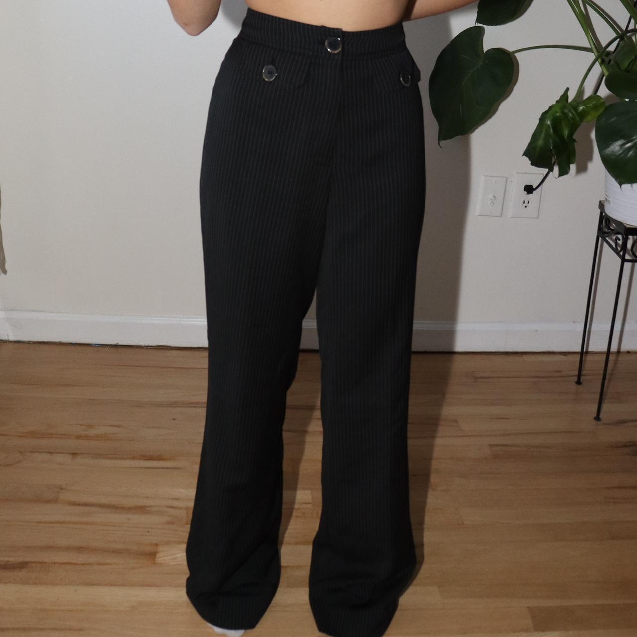 Isabel and Nina black slacks work pants Black... - Depop