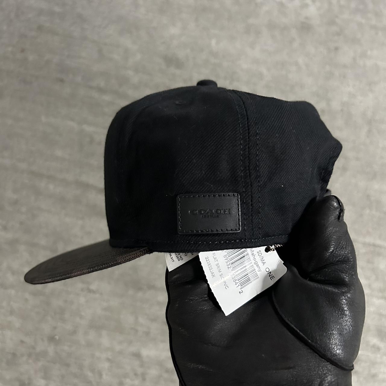 Coach Signature Flat Brim Leather Vintage Coach... - Depop