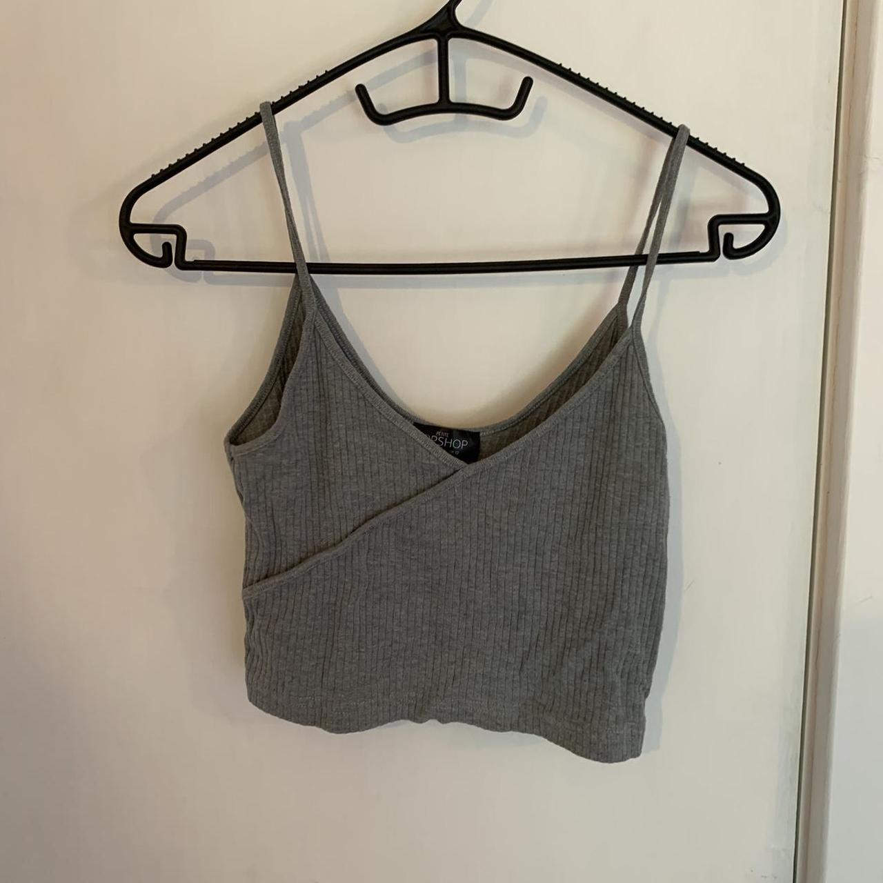 Top shop grey crop top. Basic but classic crop top... - Depop
