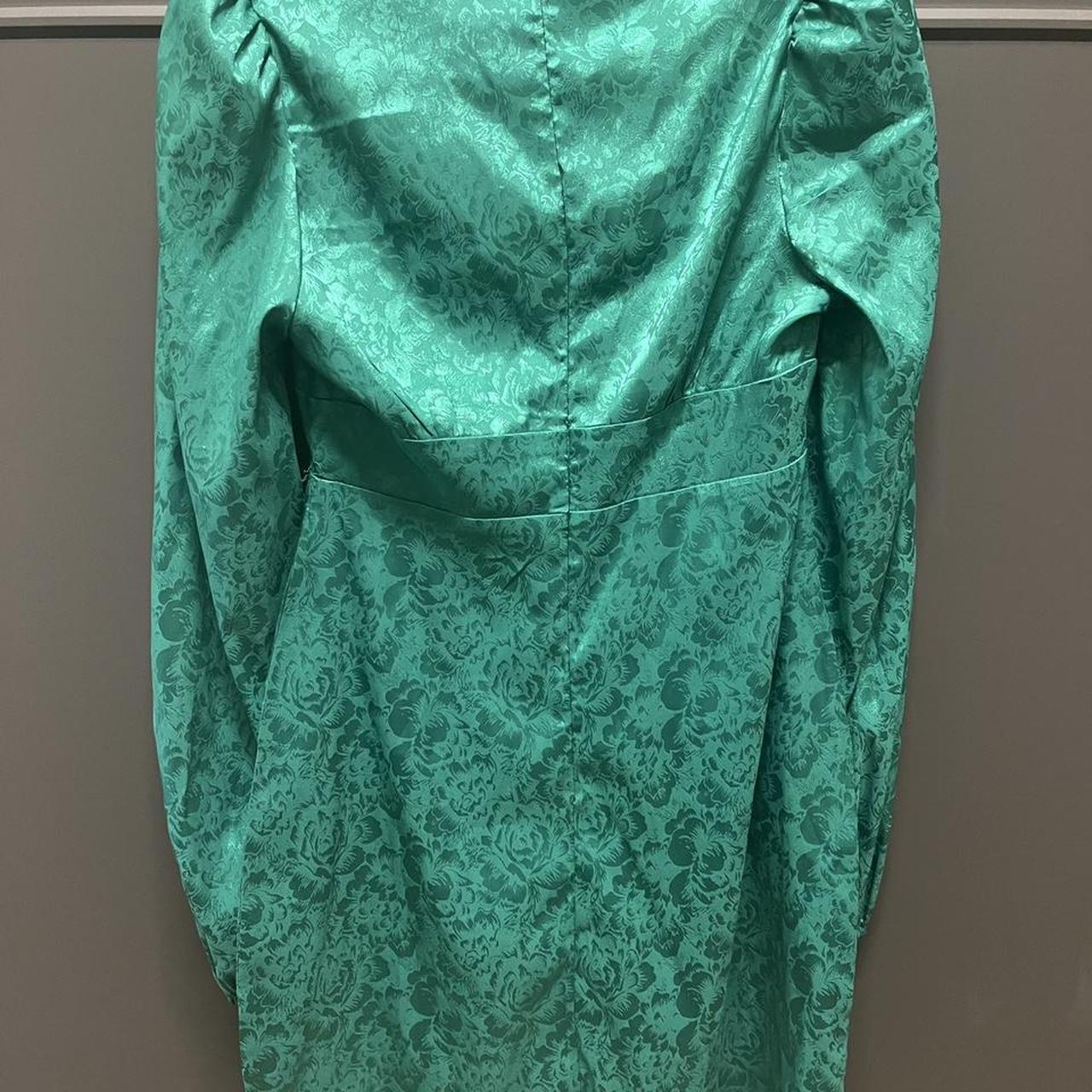 rat and boa style dress #greendress #ratandboa... - Depop