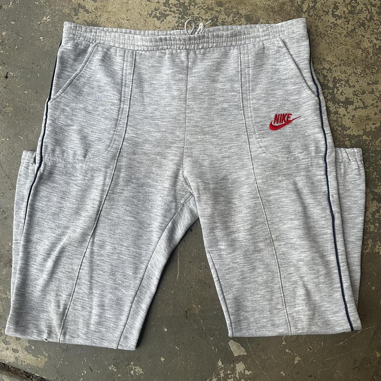 80’s Nike Sweatpants Cool color combo No stretch but... - Depop