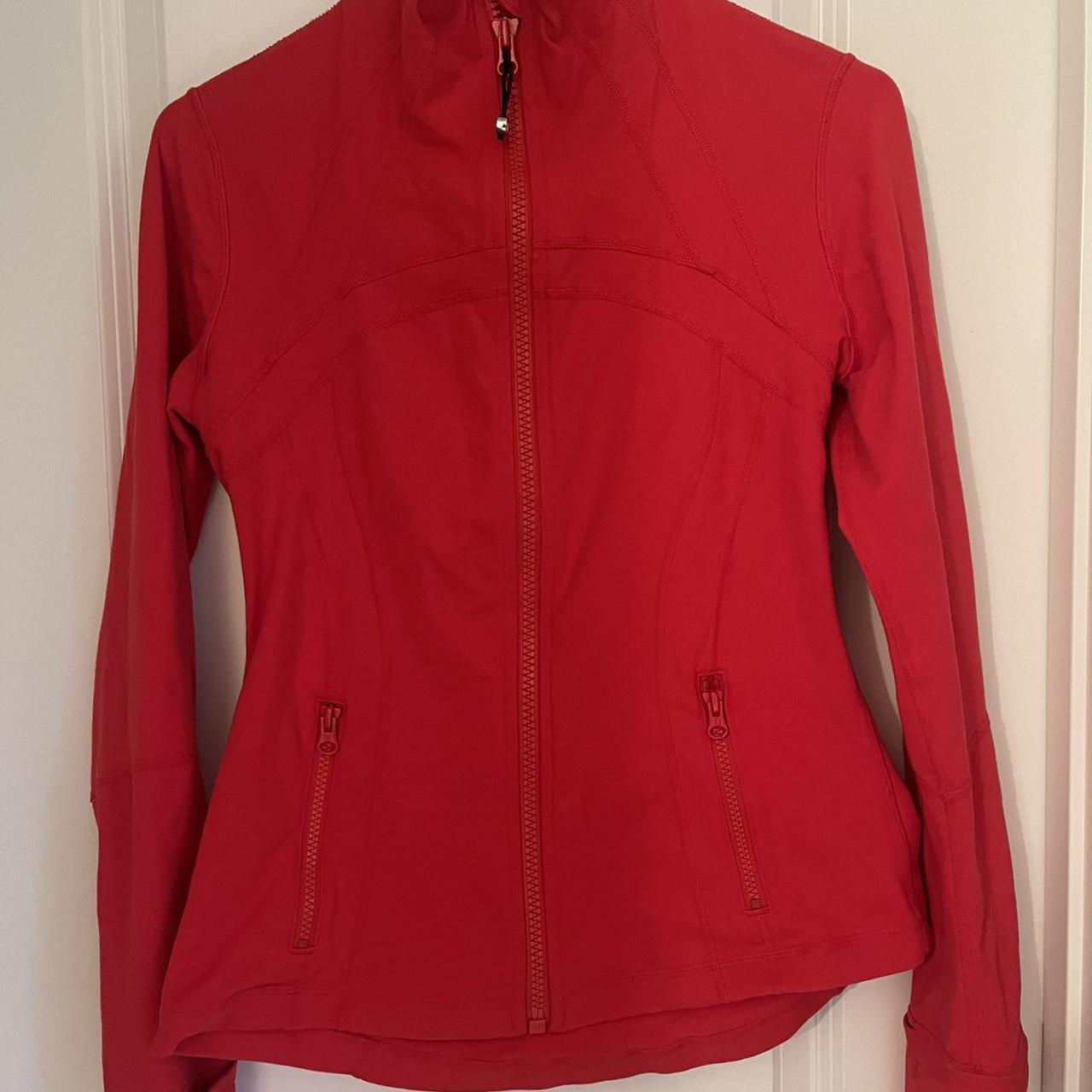 Lululemon Define Jacket in Red Not sure of the... - Depop