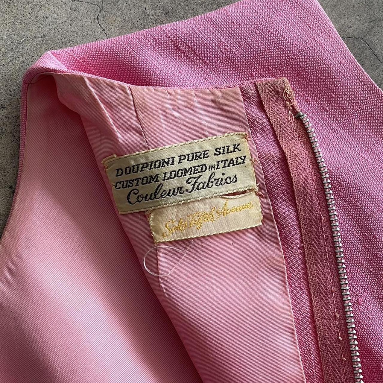 1950s ‘Saks Fifth Avenue’ Pure Silk Dress 18 pit to... - Depop