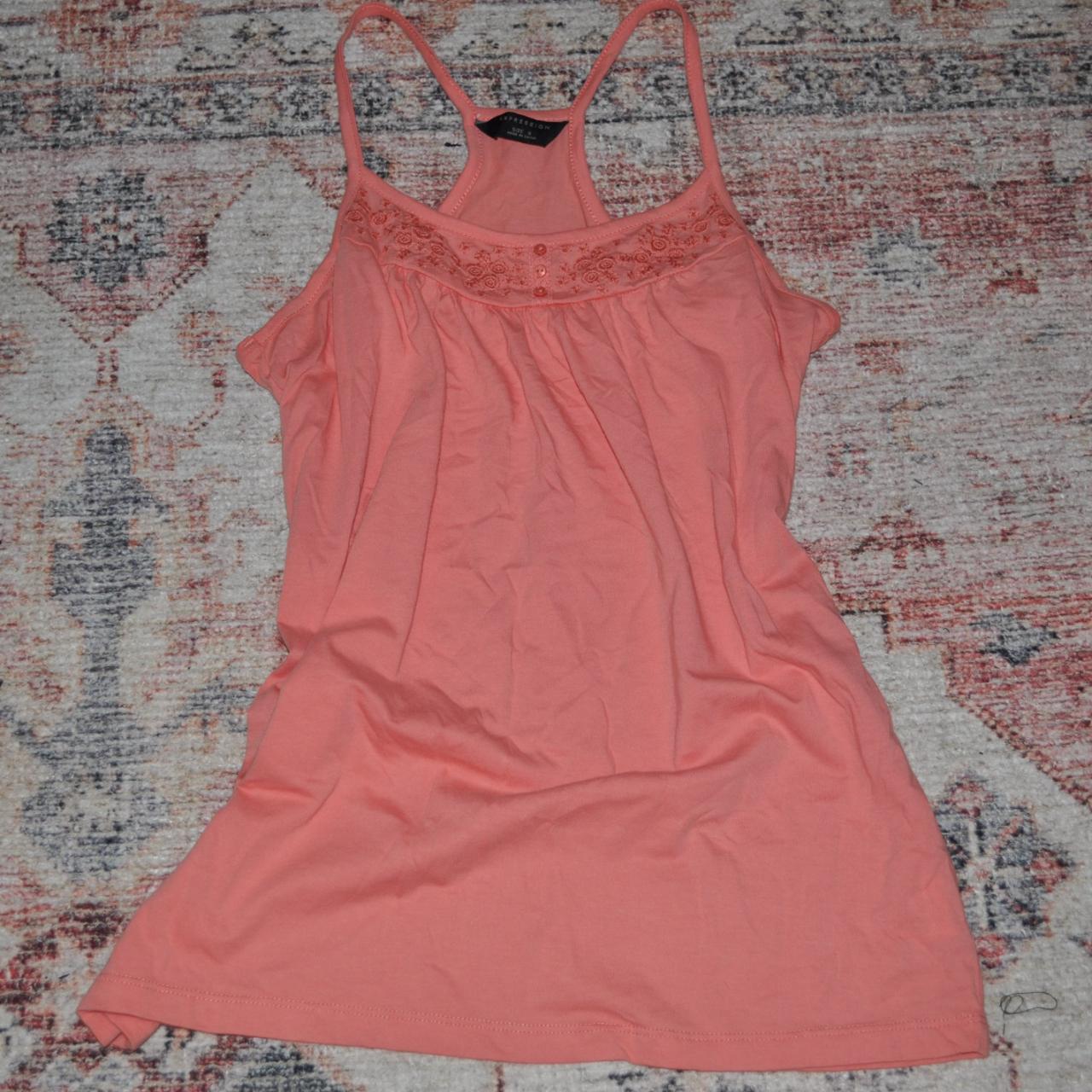 Cute Baby Pink Tank Top Super cute light pink tank... - Depop