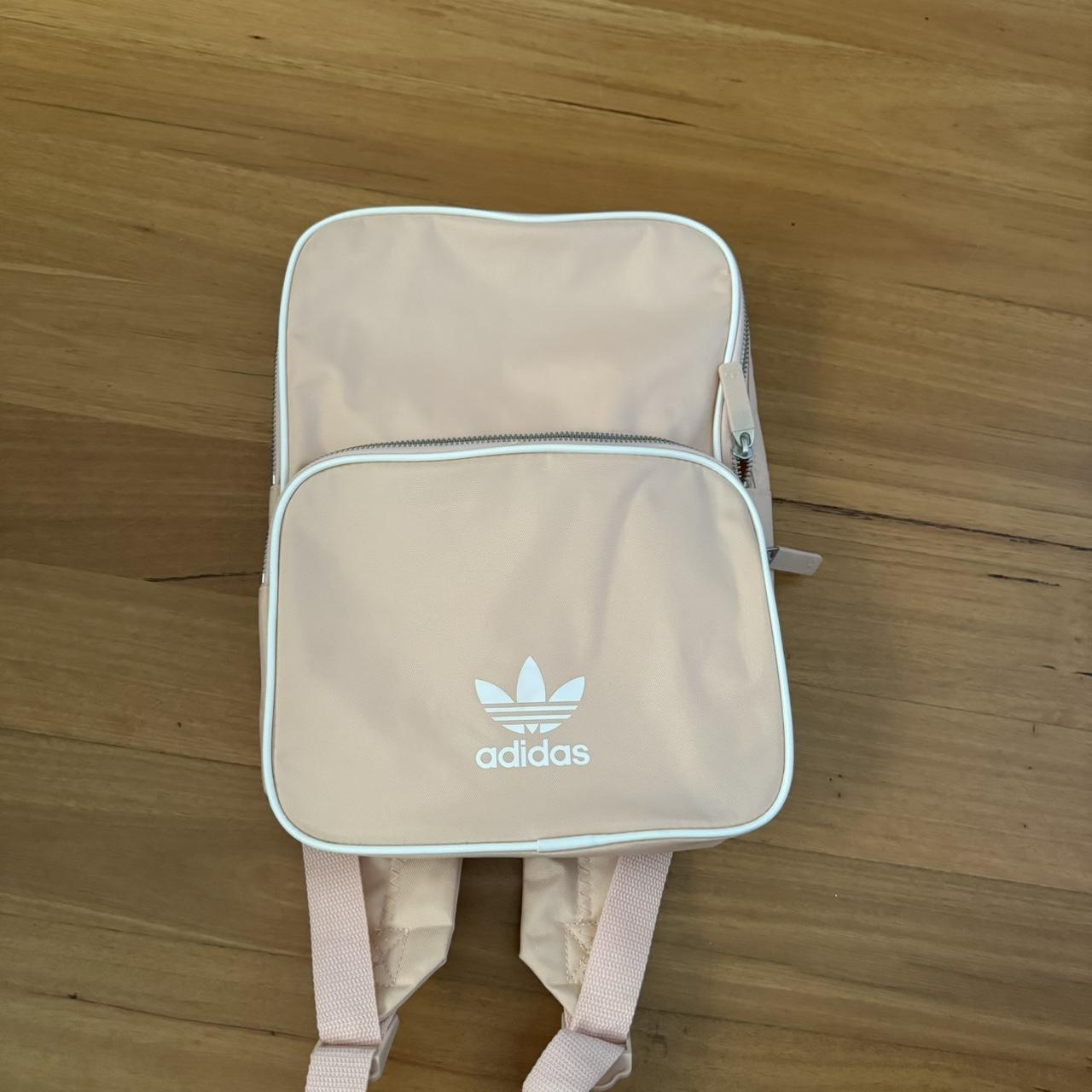 peachy pink adidas backpack - unused - cutest... - Depop