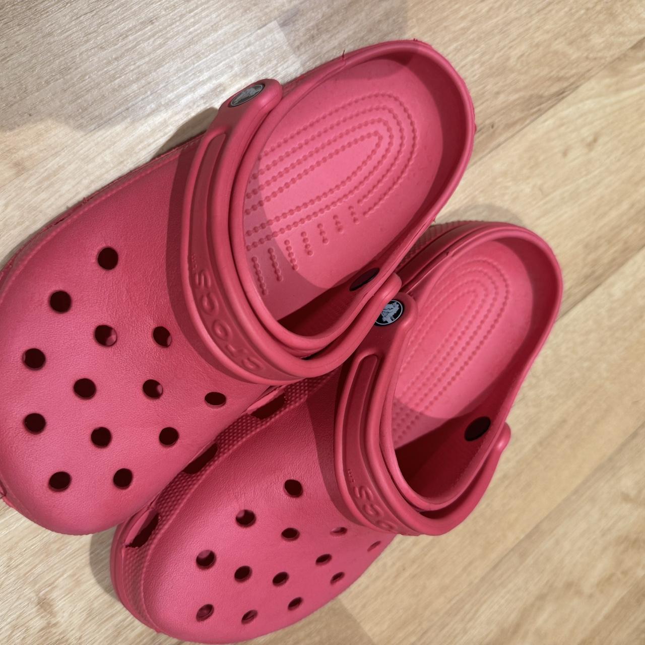 Hot pink crocs- unauthentic Size 7 women’s Really... - Depop