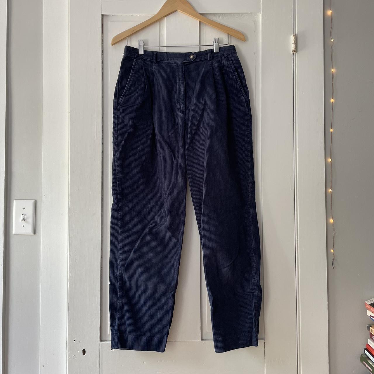 Beautiful vintage high waisted Talbots blue corduroy... - Depop