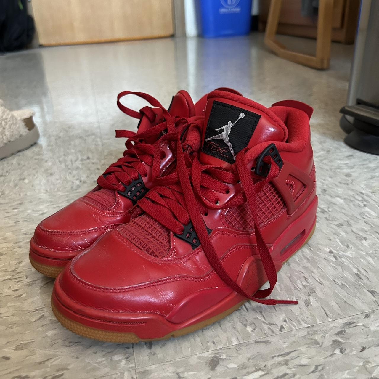 Jordan Women's Red Trainers | Depop