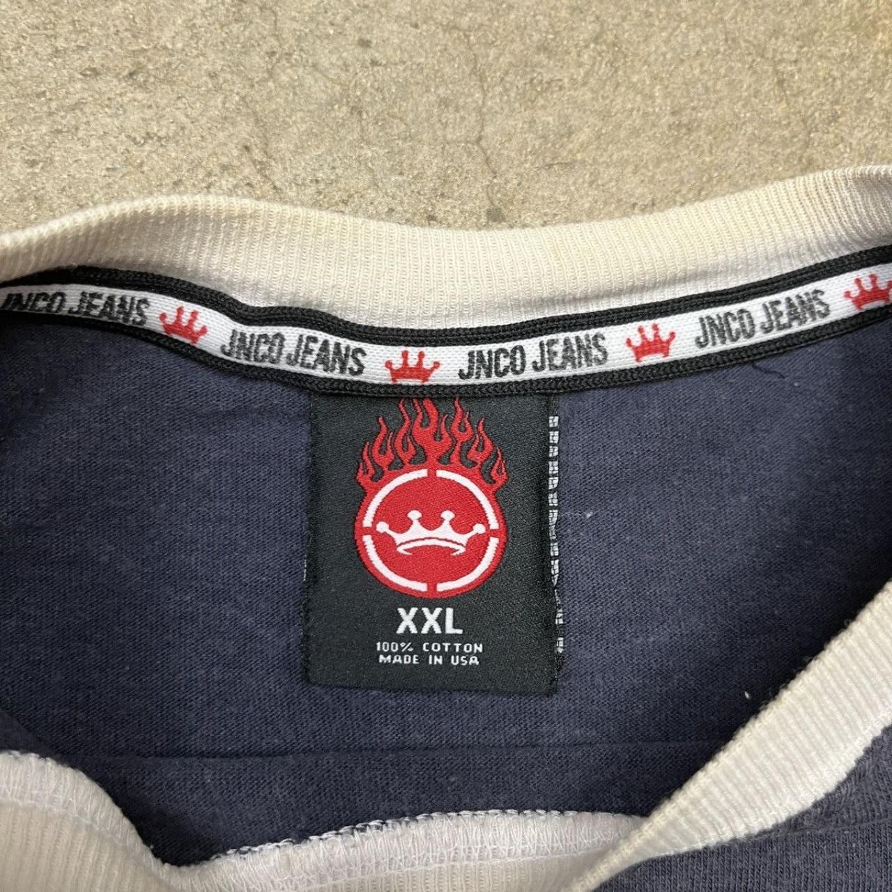 Vintage JNCO Shirt Ringer Crown Graphic XXL Pit to... - Depop