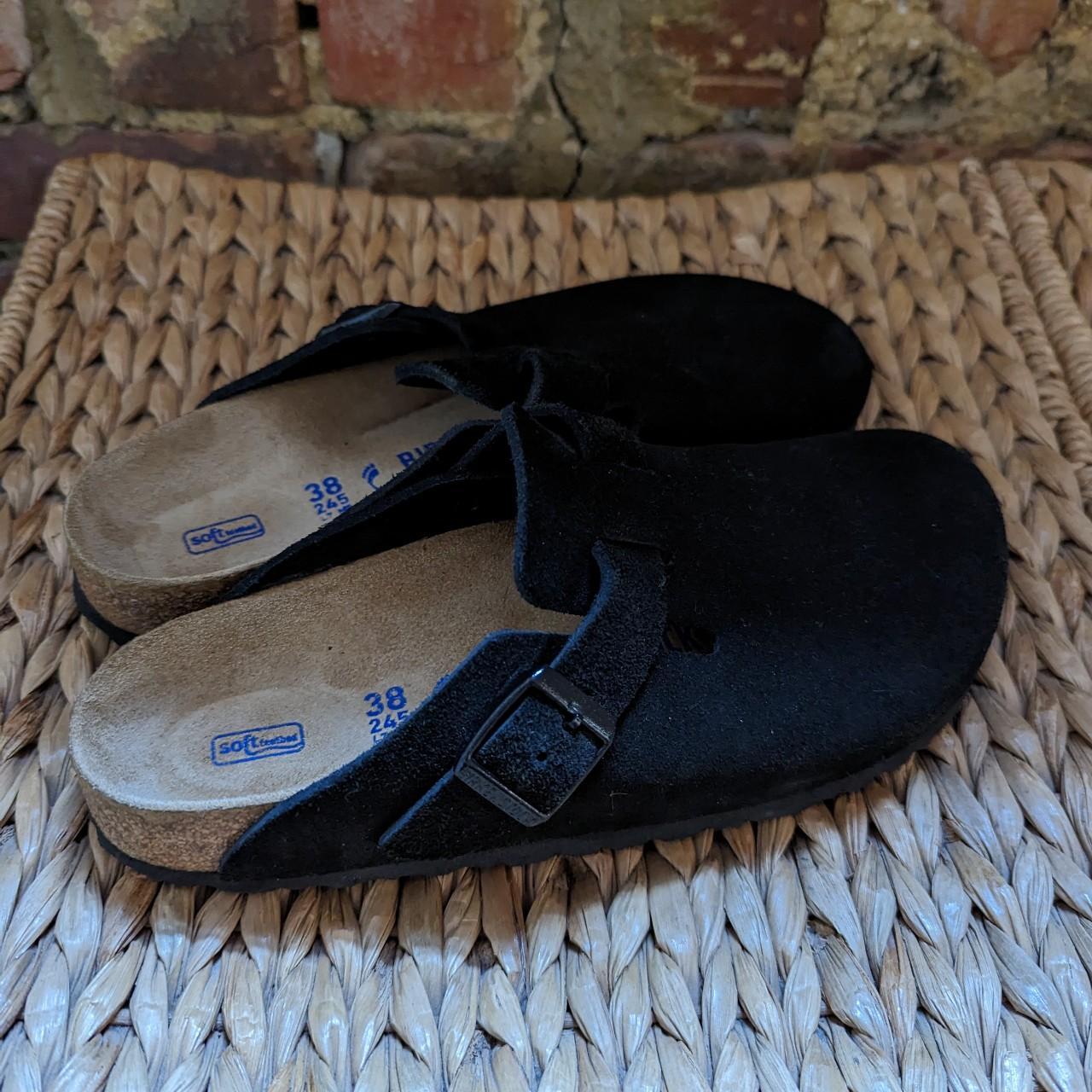 Birkenstock Women's Black Clogs | Depop