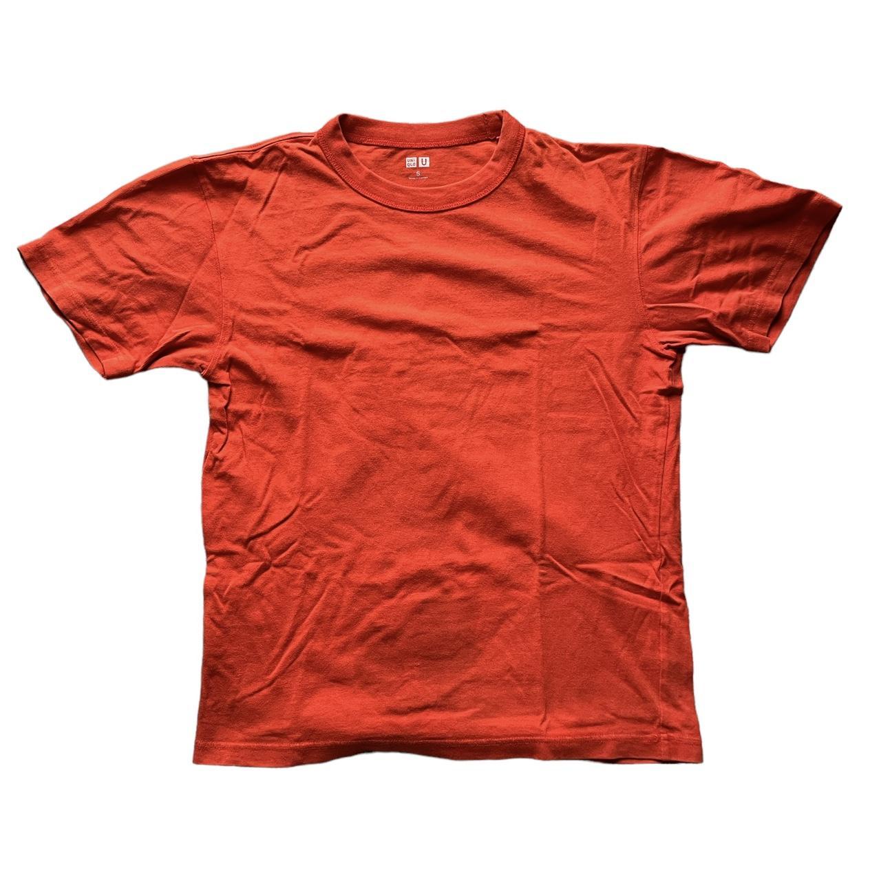 UNIQLO Men's Orange T-shirt | Depop