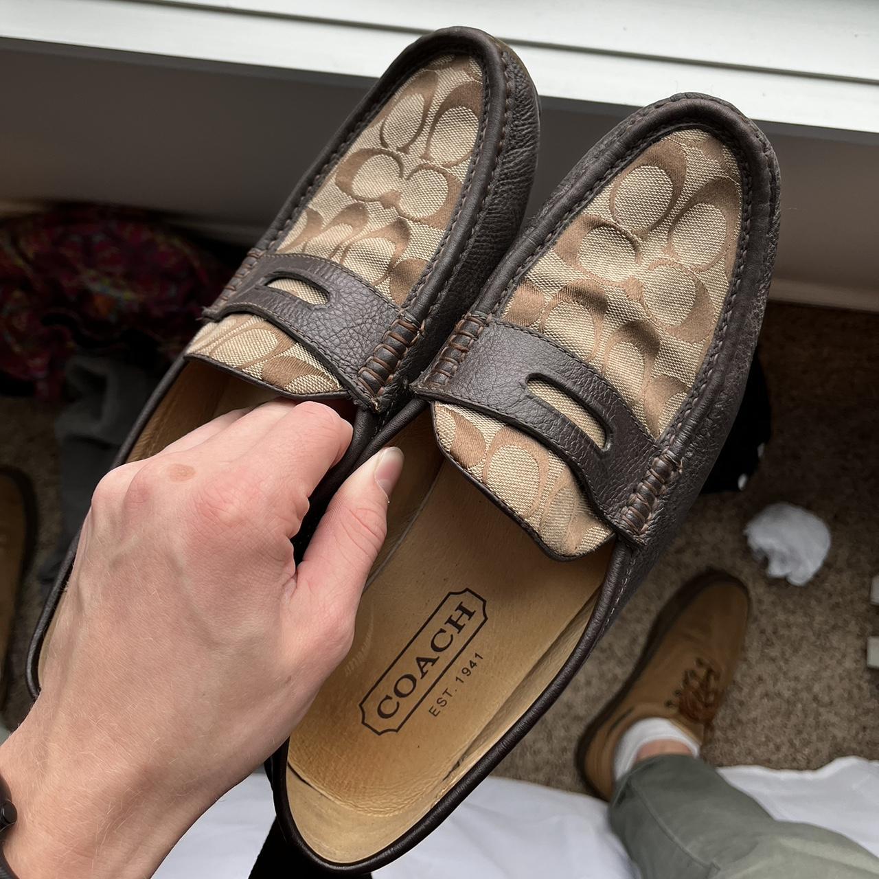 Men’s Coach Loafers Leather Size 11 no box - Depop