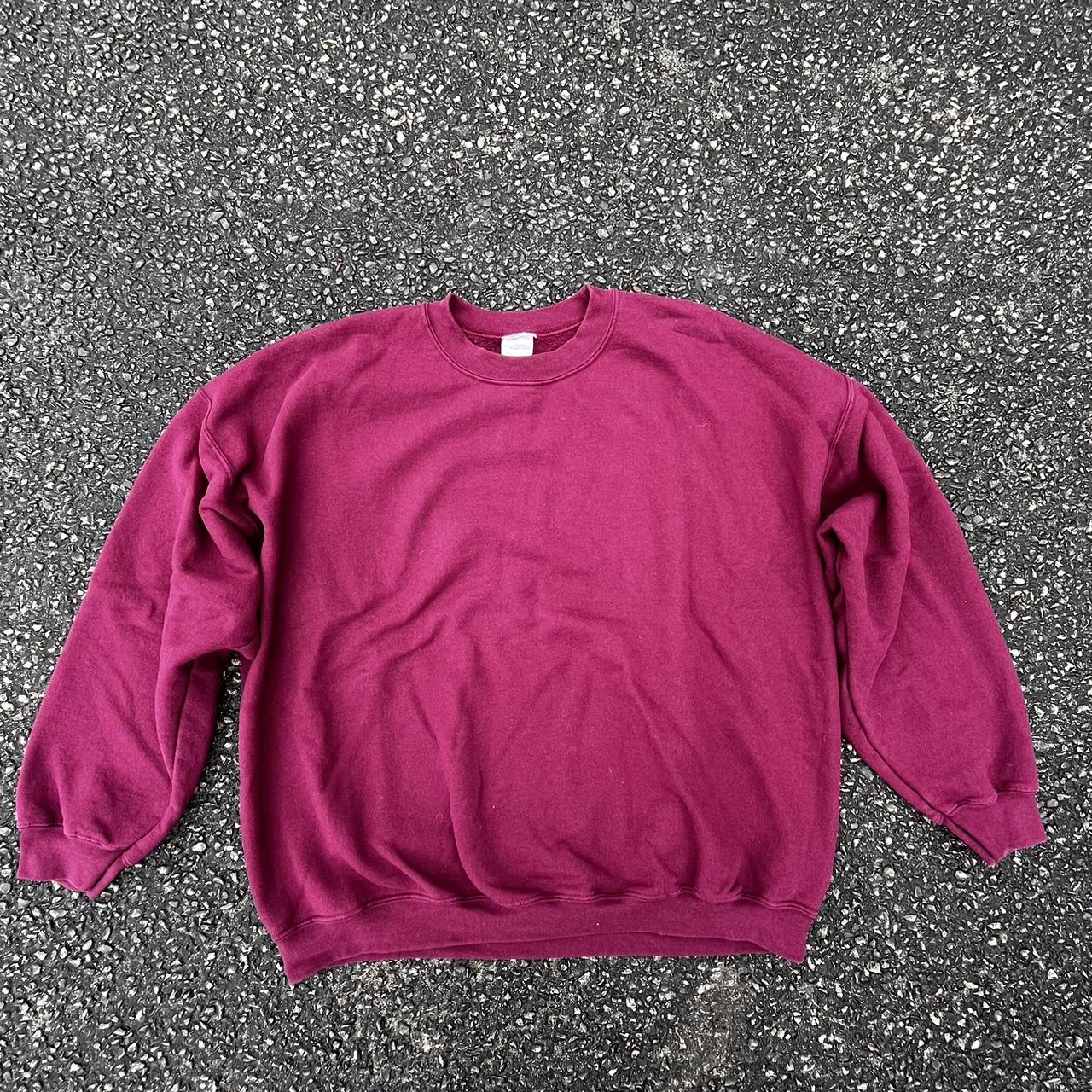 Vintage Type Gildan Blank Crewneck Sweatshirt Size 2XL - Depop