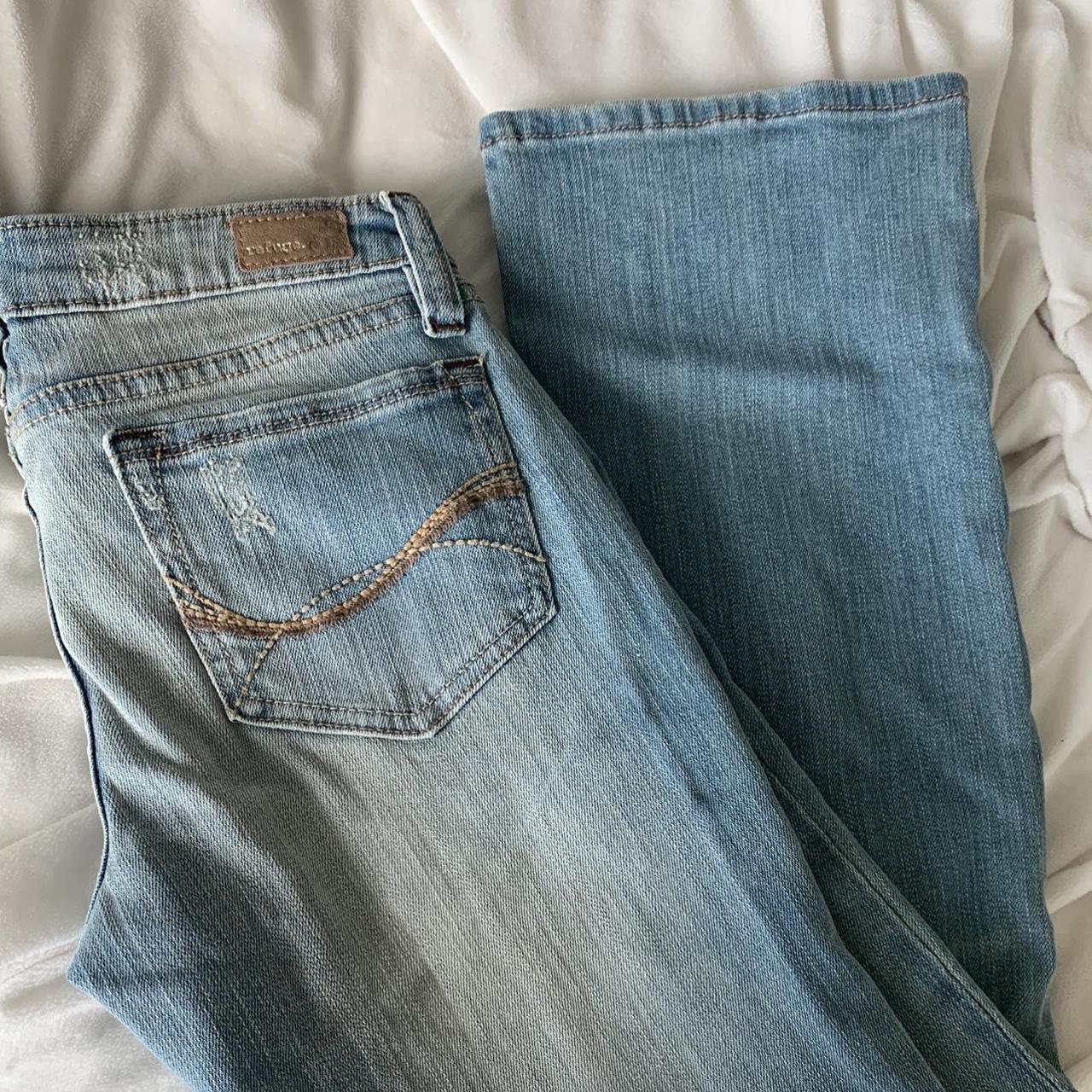 refuge straight leg (almost flare) jeans so cute &... - Depop