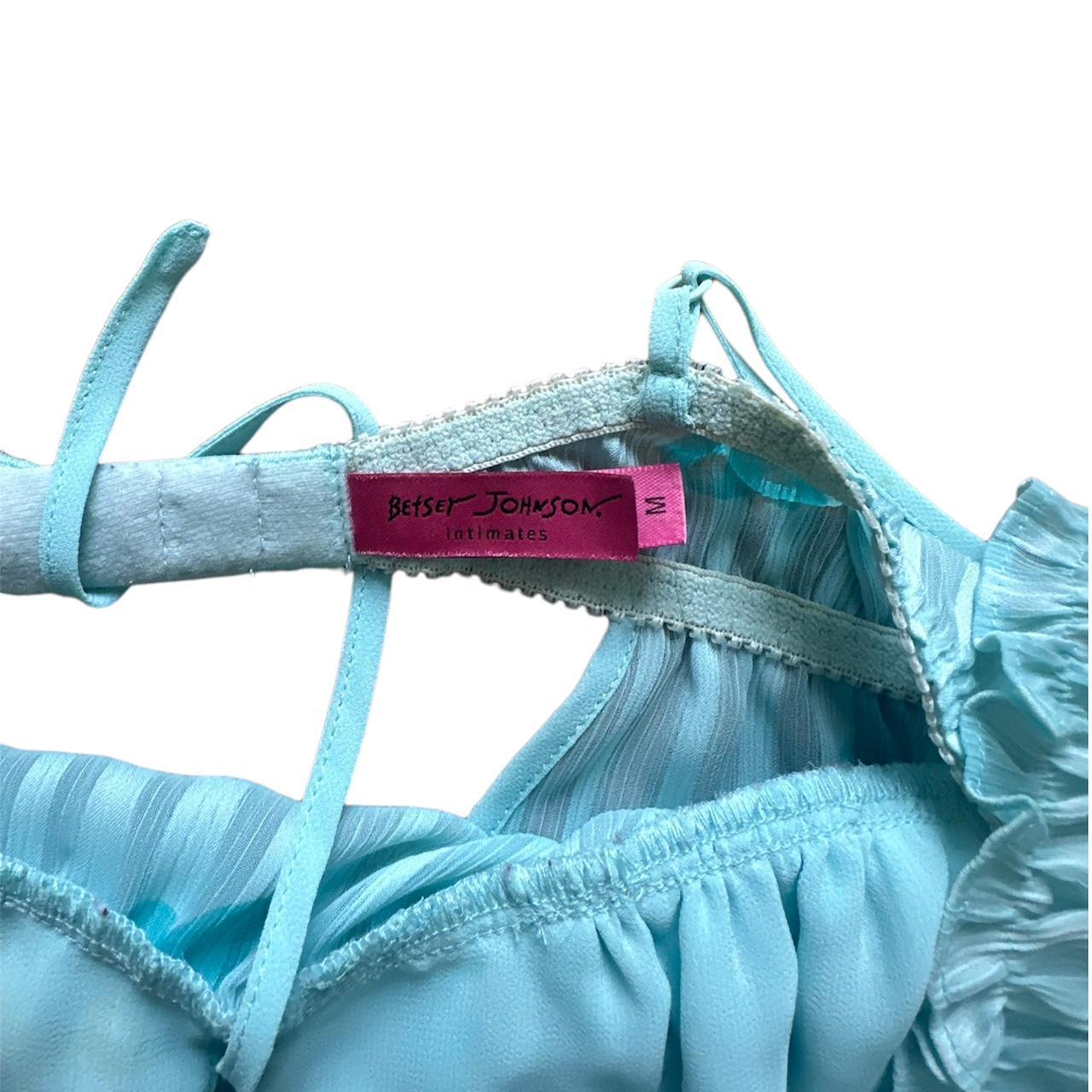 Betsy Johnson intimates light blue striped babydoll... - Depop