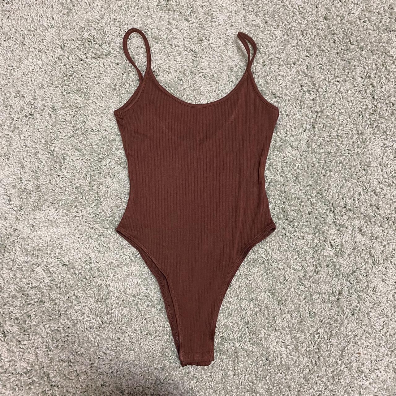 Women's Brown Bodysuit | Depop