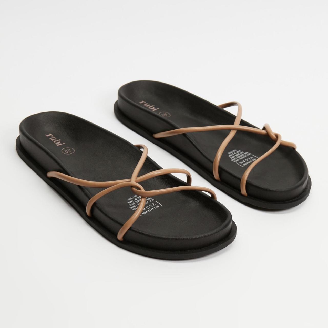 Pia Strappy Slides from Rubi. Worn a few times, but... - Depop