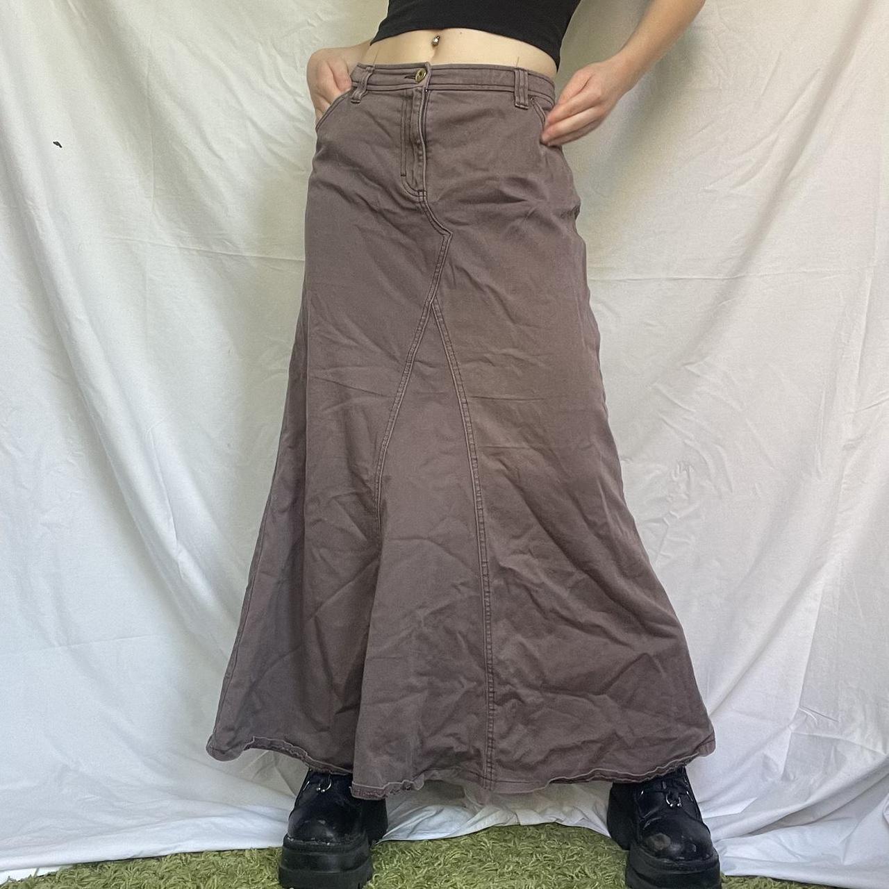 Brown long gothic fairycore whimsy goth heavy... - Depop