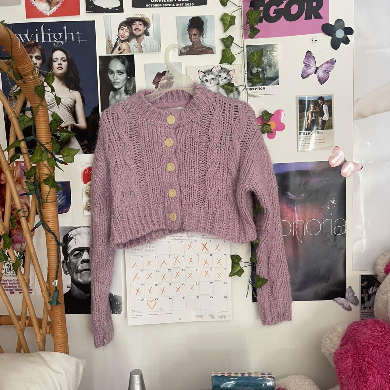 urban knit cropped sweater #urban #sweater... - Depop