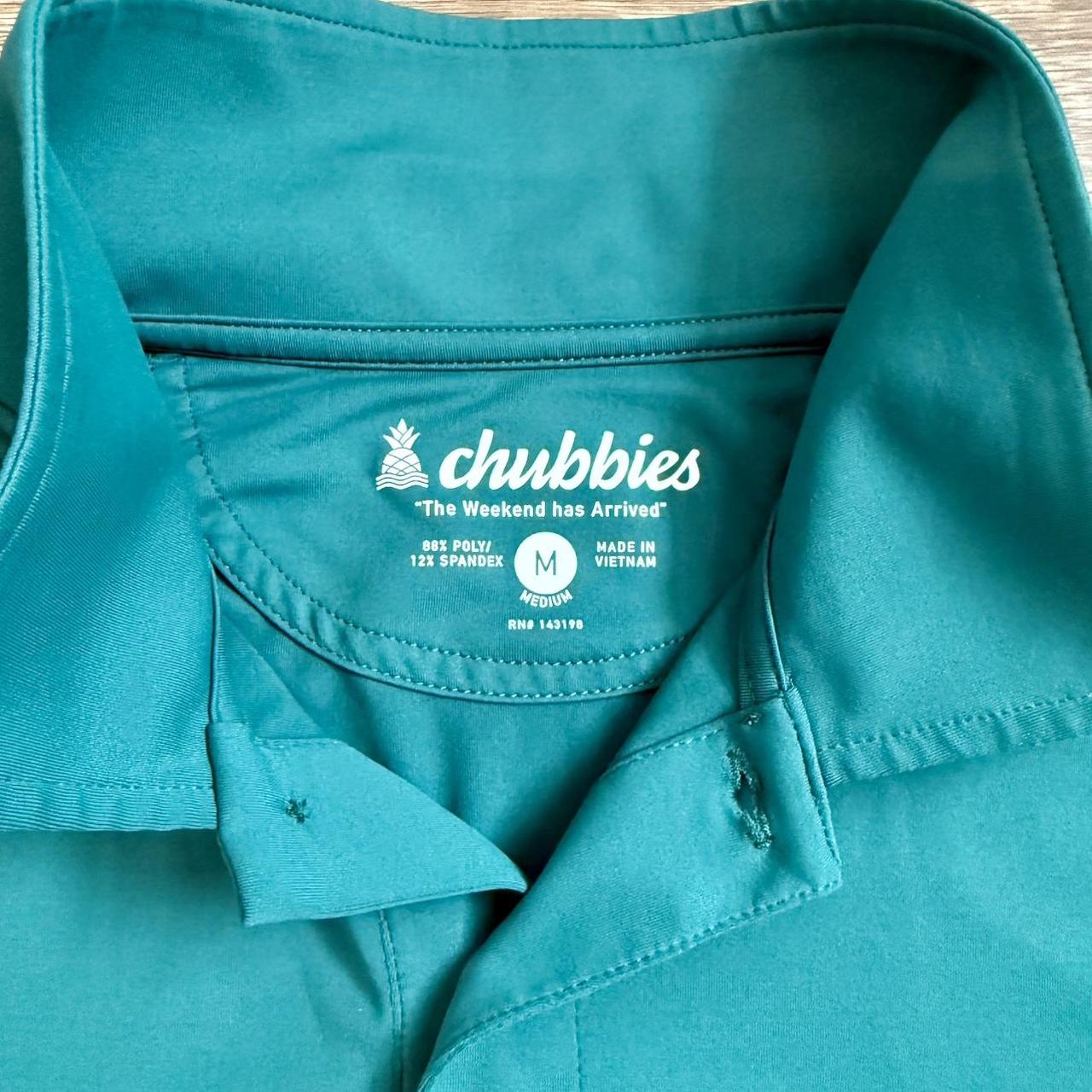 Chubbies golf polo color is green, hard to... | Depop