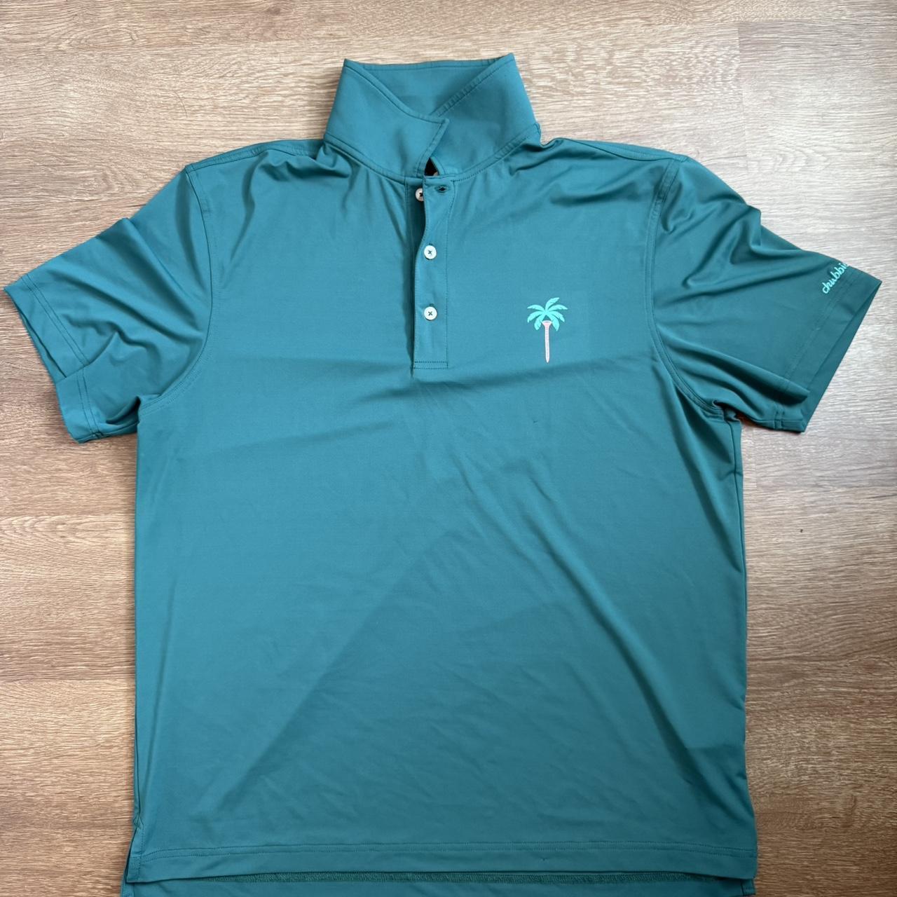 Chubbies golf polo color is green, hard to... | Depop