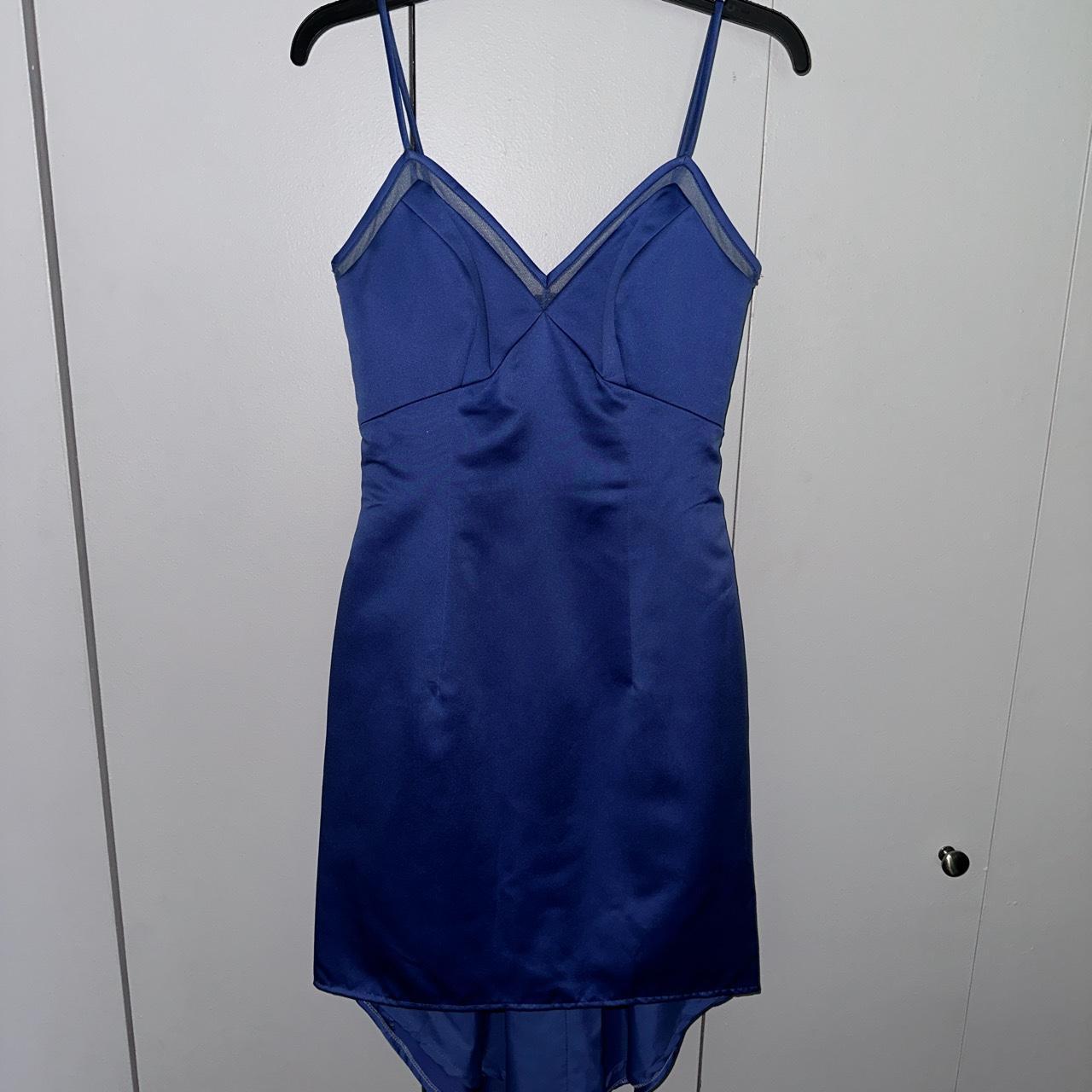blue High-low homecoming dress, Great condition,... - Depop