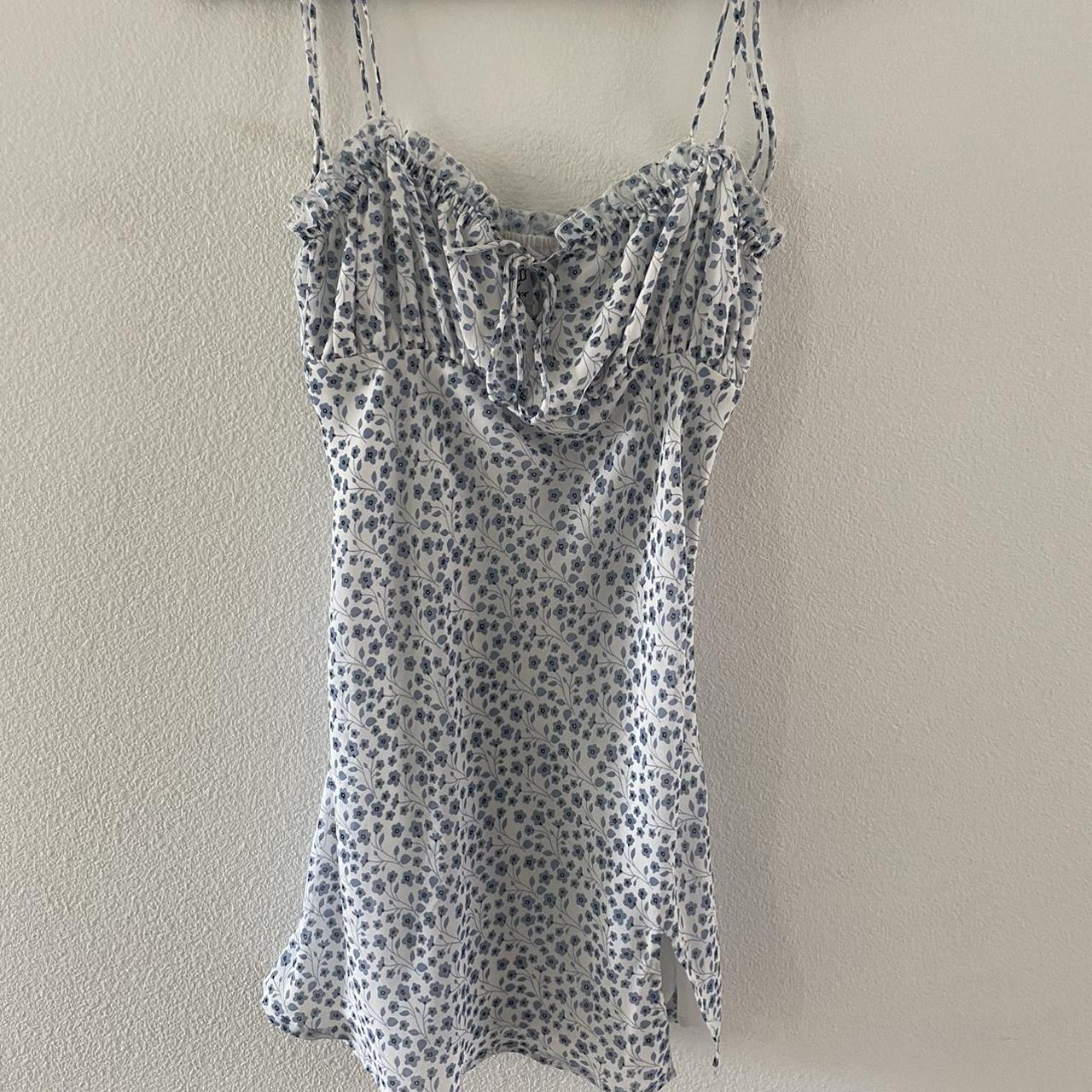 PRINCESS POLLY Light blue mini dress Size 4... - Depop