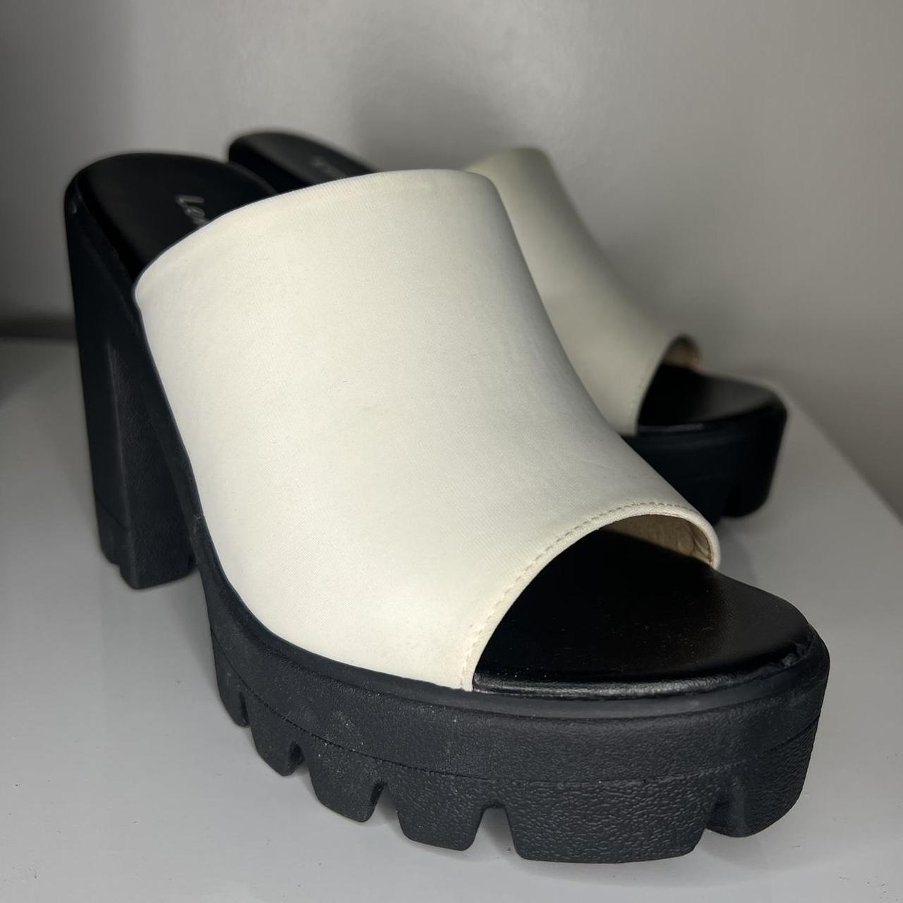 Dolls Kill Women's White Mules | Depop