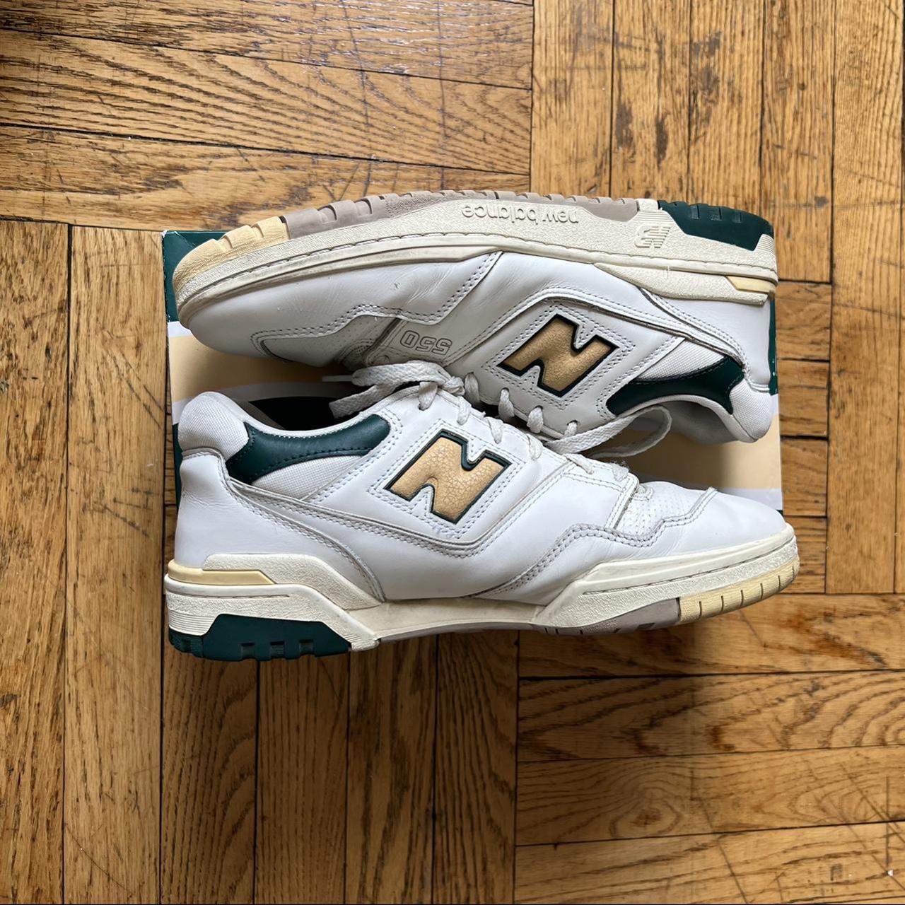 Aimé Leon Dore New Balance 550 Green Yellow ALD NB... - Depop